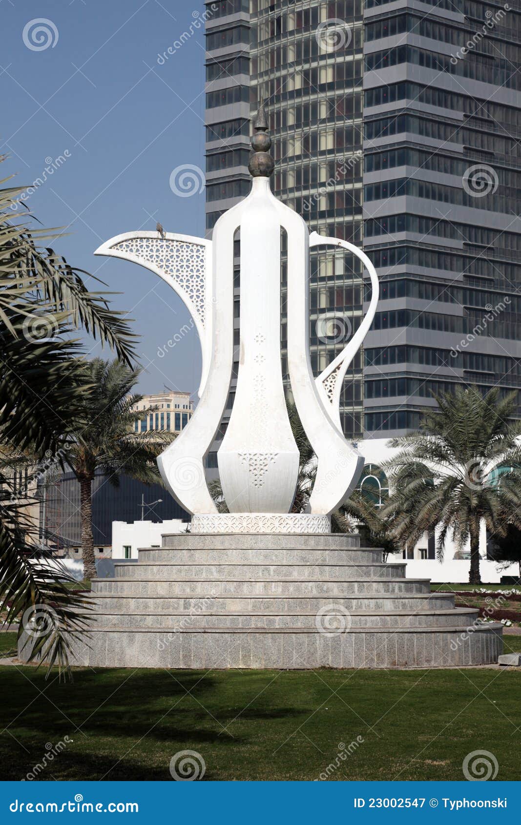 Arabic coffee pot, Doha stock image. Image of white, doha - 23002547