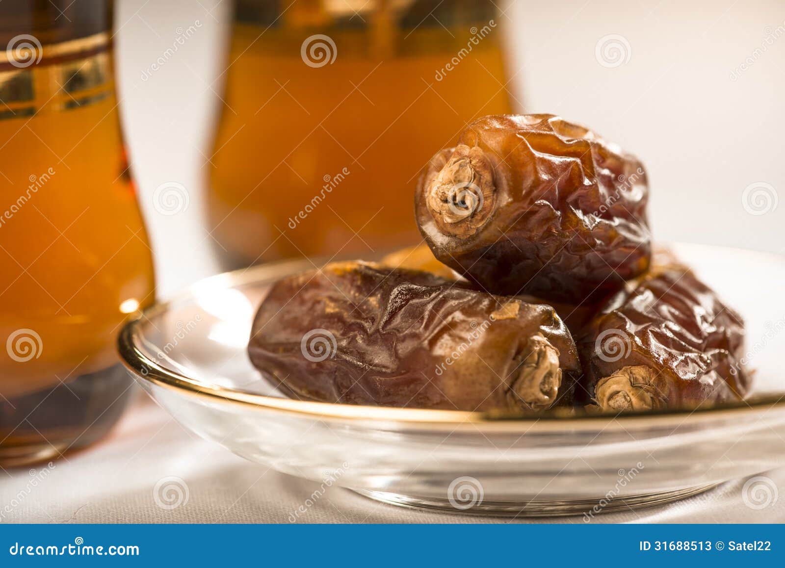 Arabic Tea And Dates Symbolise Arabian Hospitality Stock Image ...