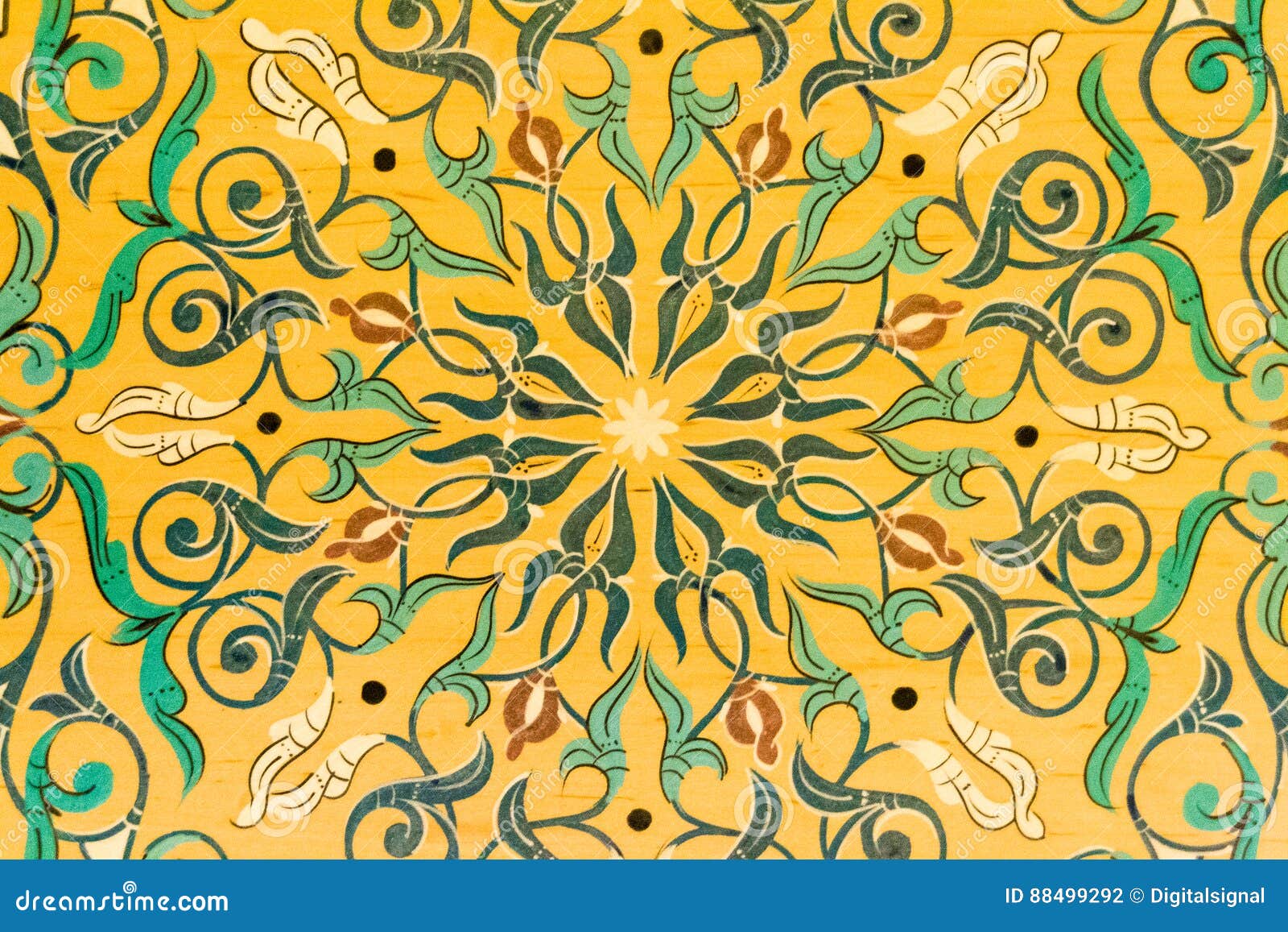 Arabic Decoration on a Wall Stock Photo - Image of arabesque, grunge ...