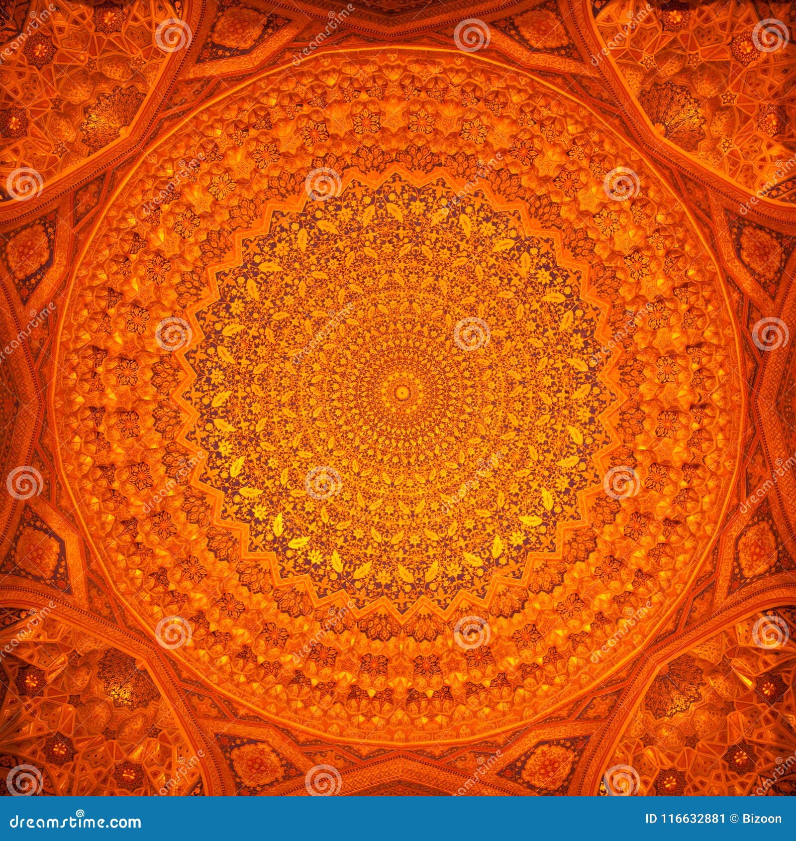 Arabic Decorations on a Ceiling Stock Image - Image of decoration ...
