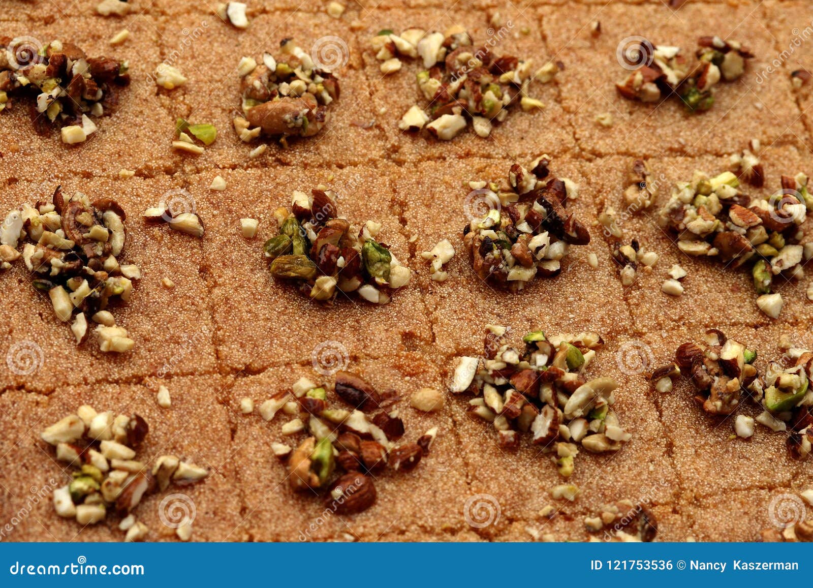 Arabic desserts with nuts stock photo. Image of confectionary - 121753536