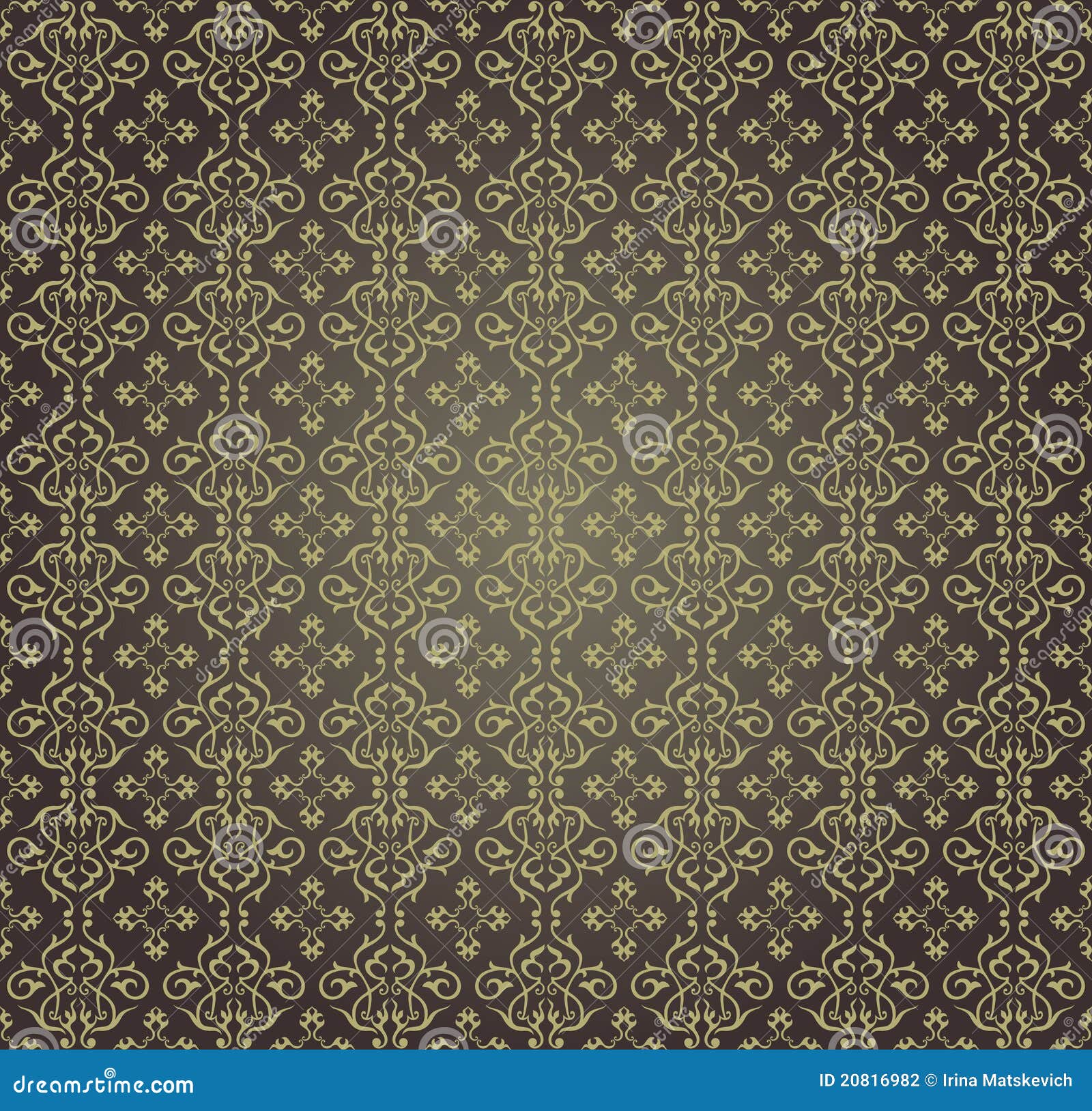 Arabic floral pattern stock vector. Illustration of leaf - 20816982