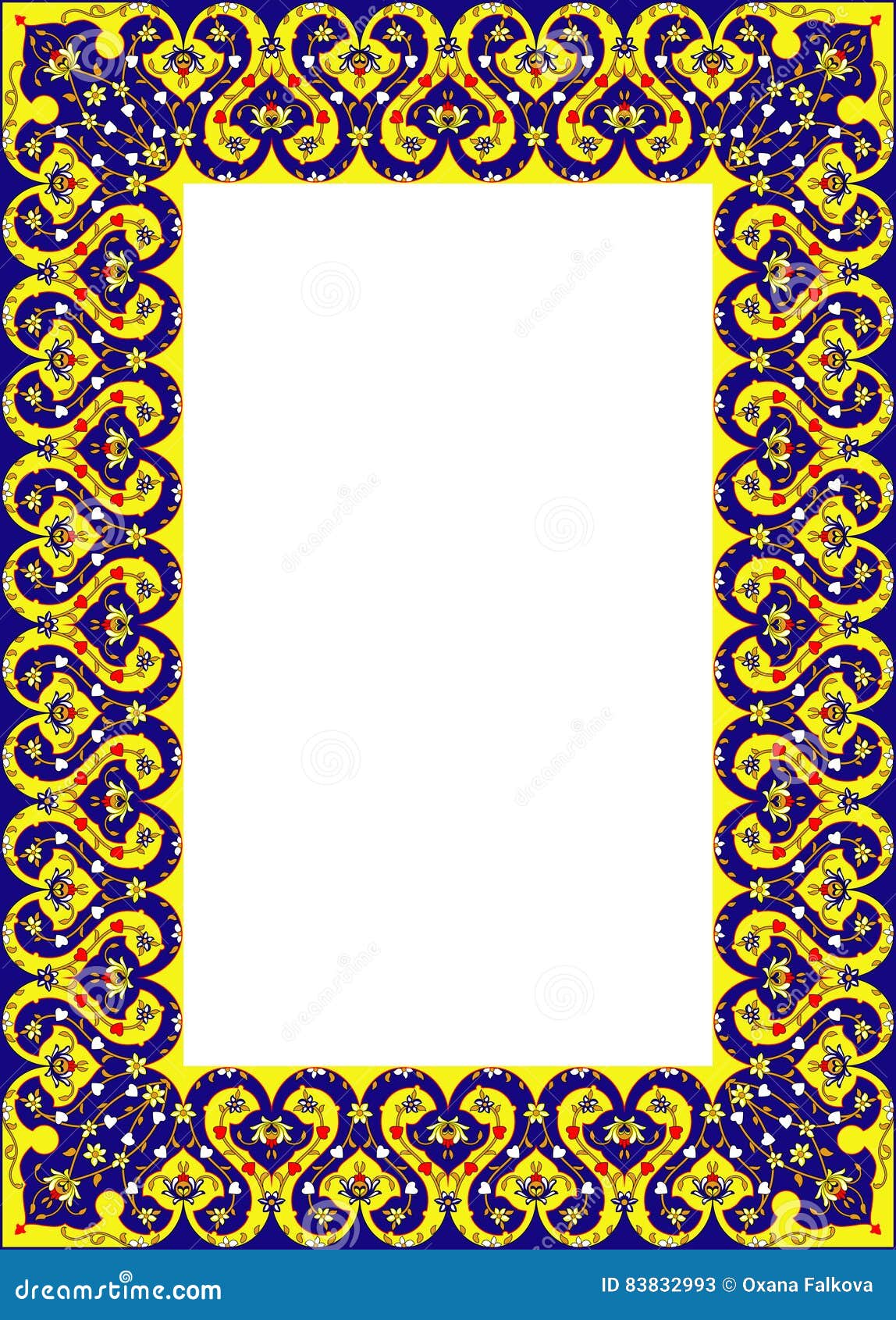 Arabic frame stock vector. Illustration of persian, arabic - 83832993
