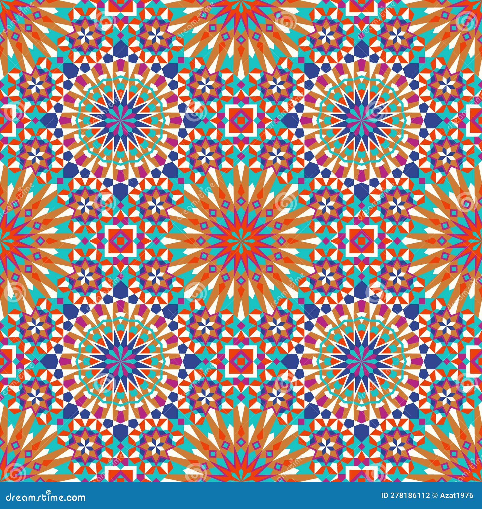 Arabic Geometric Seamless Pattern. Traditional Islamic Background ...