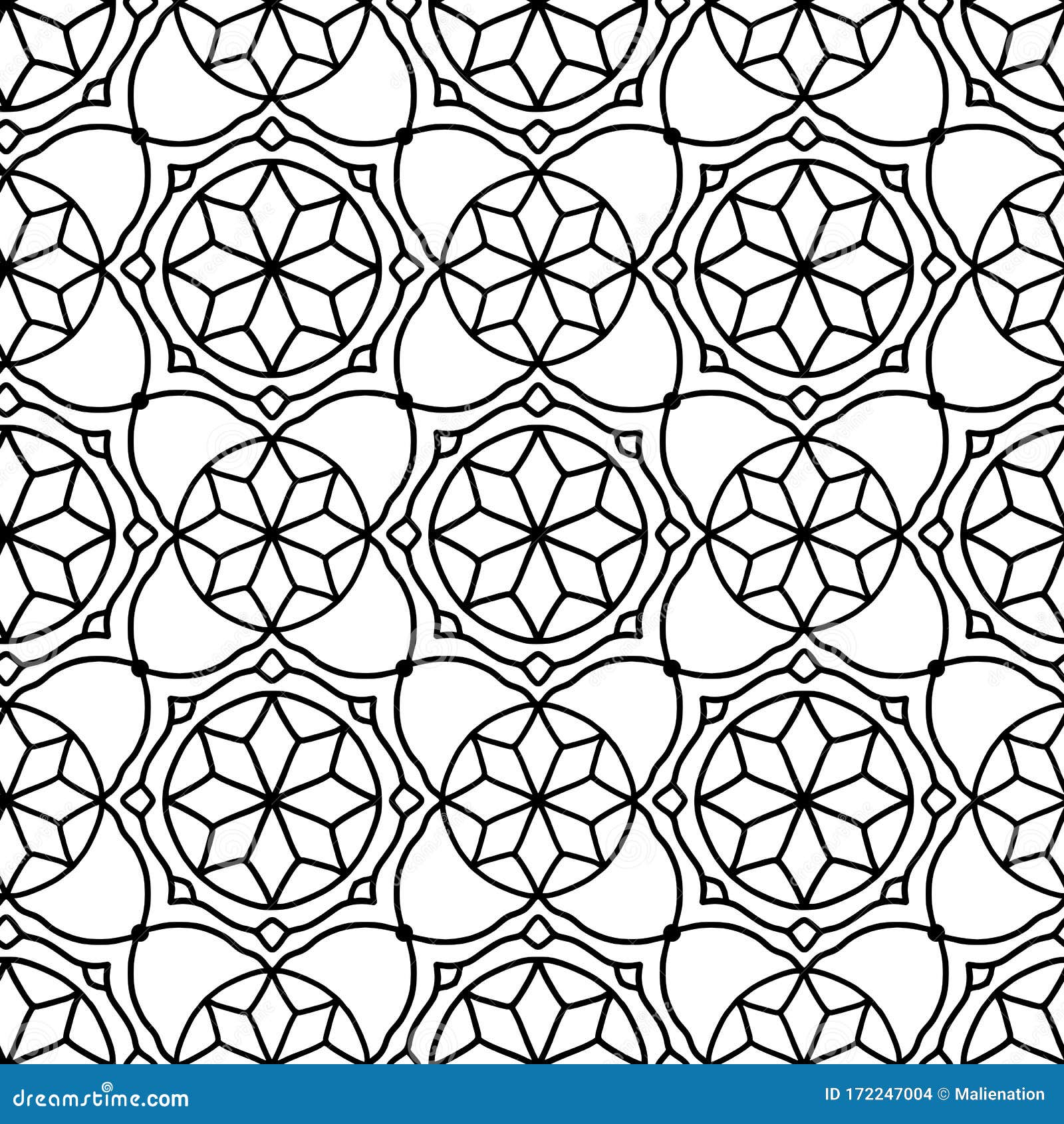 Arabic Geometric Tile Pattern Design Stock Vector - Illustration of ...