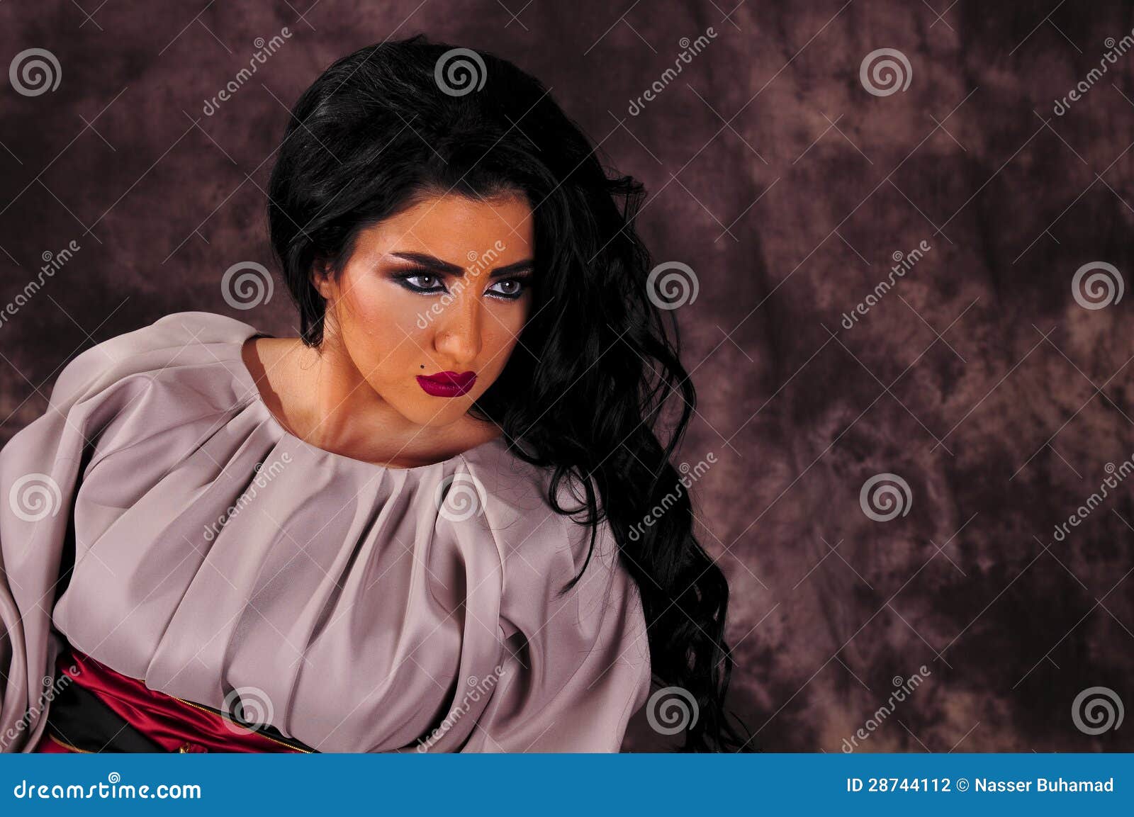 Arabic Girl stock photo. Image of beautiful, lips, female - 28744112