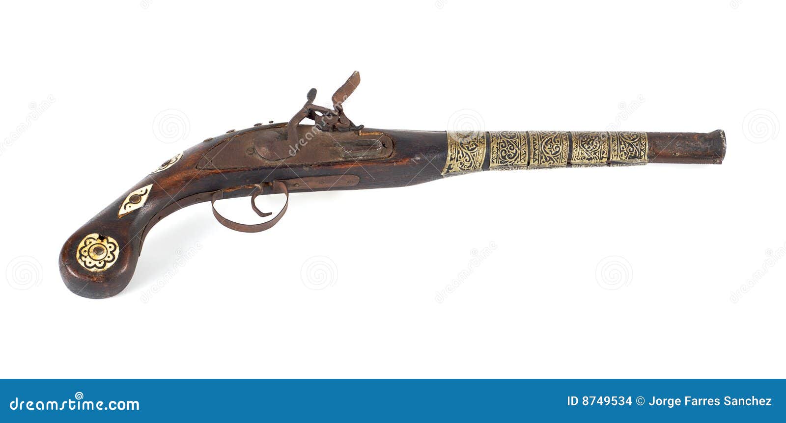 Arabic gun stock photo. Image of engraving, firearms, wood - 8749534