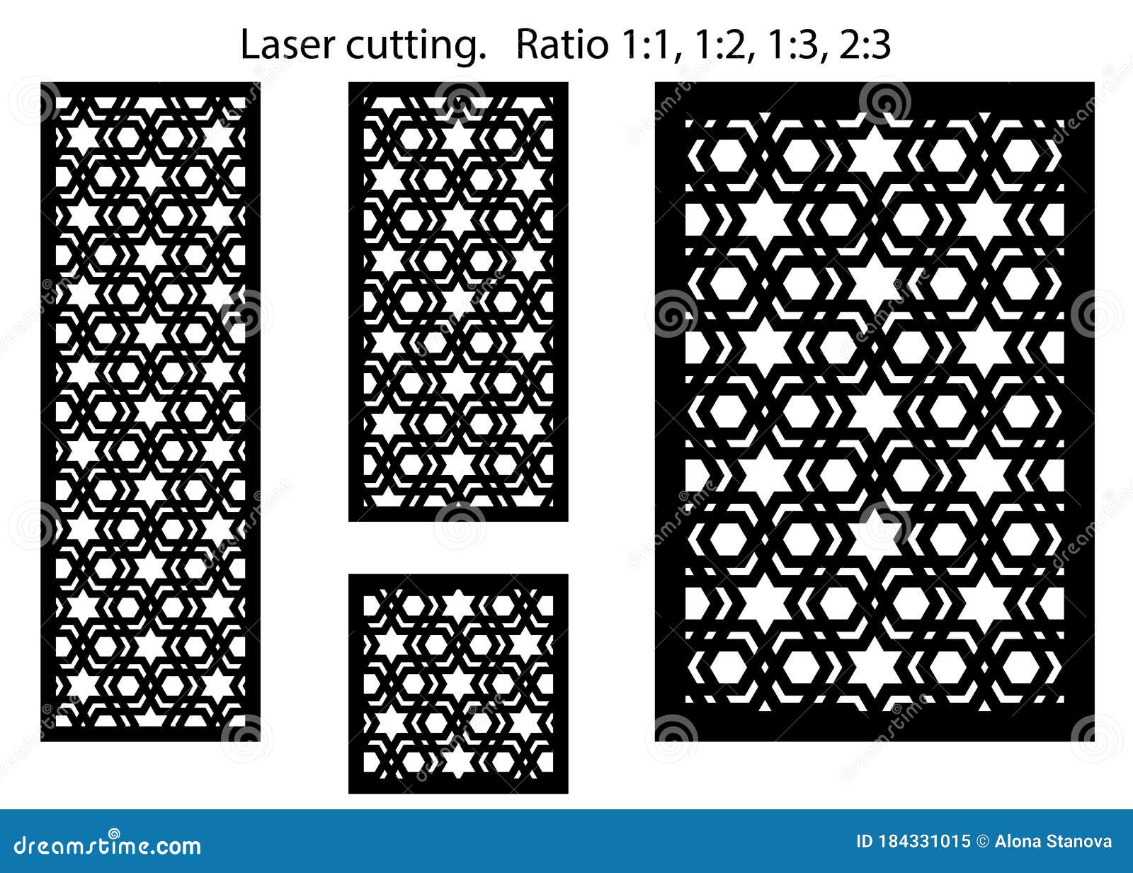 Arabic Islamic Decorative Wall, Screen, Panel Pattern with Stars ...