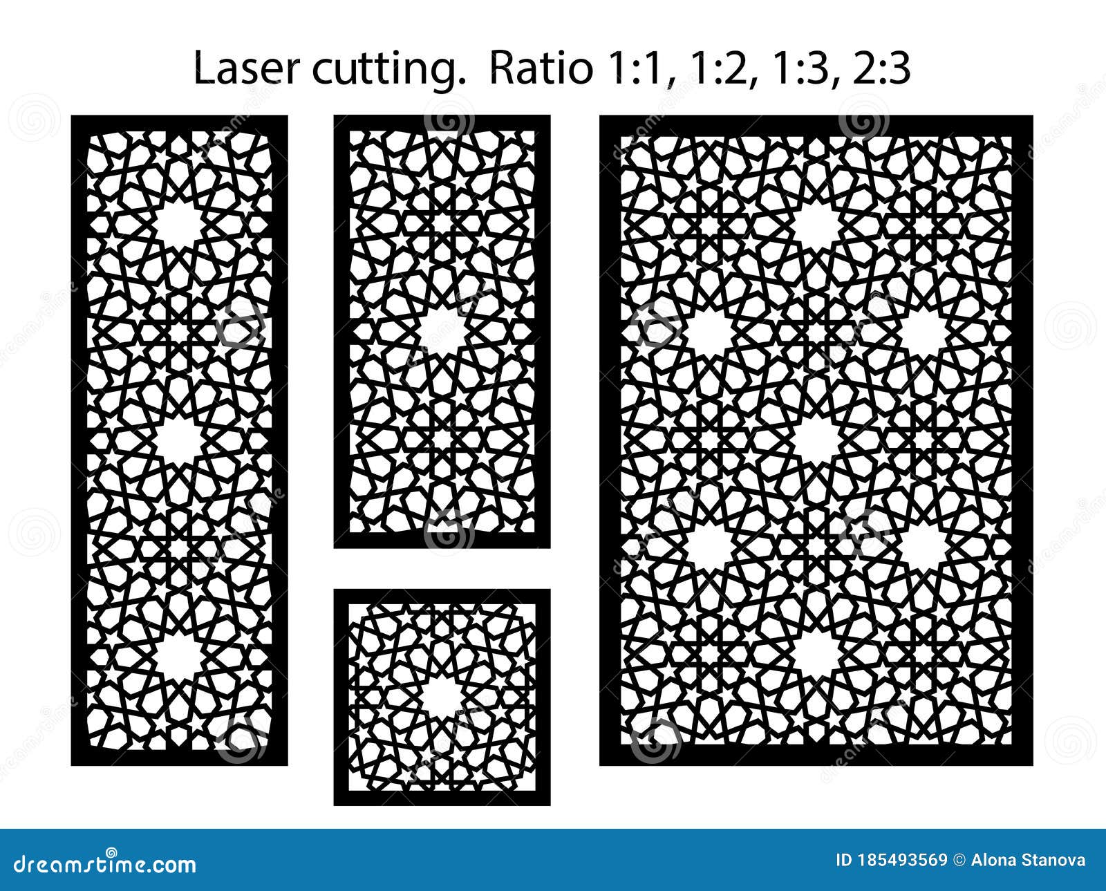 Arabic Islamic Decorative Wall, Screen, Panel Pattern with Stars ...