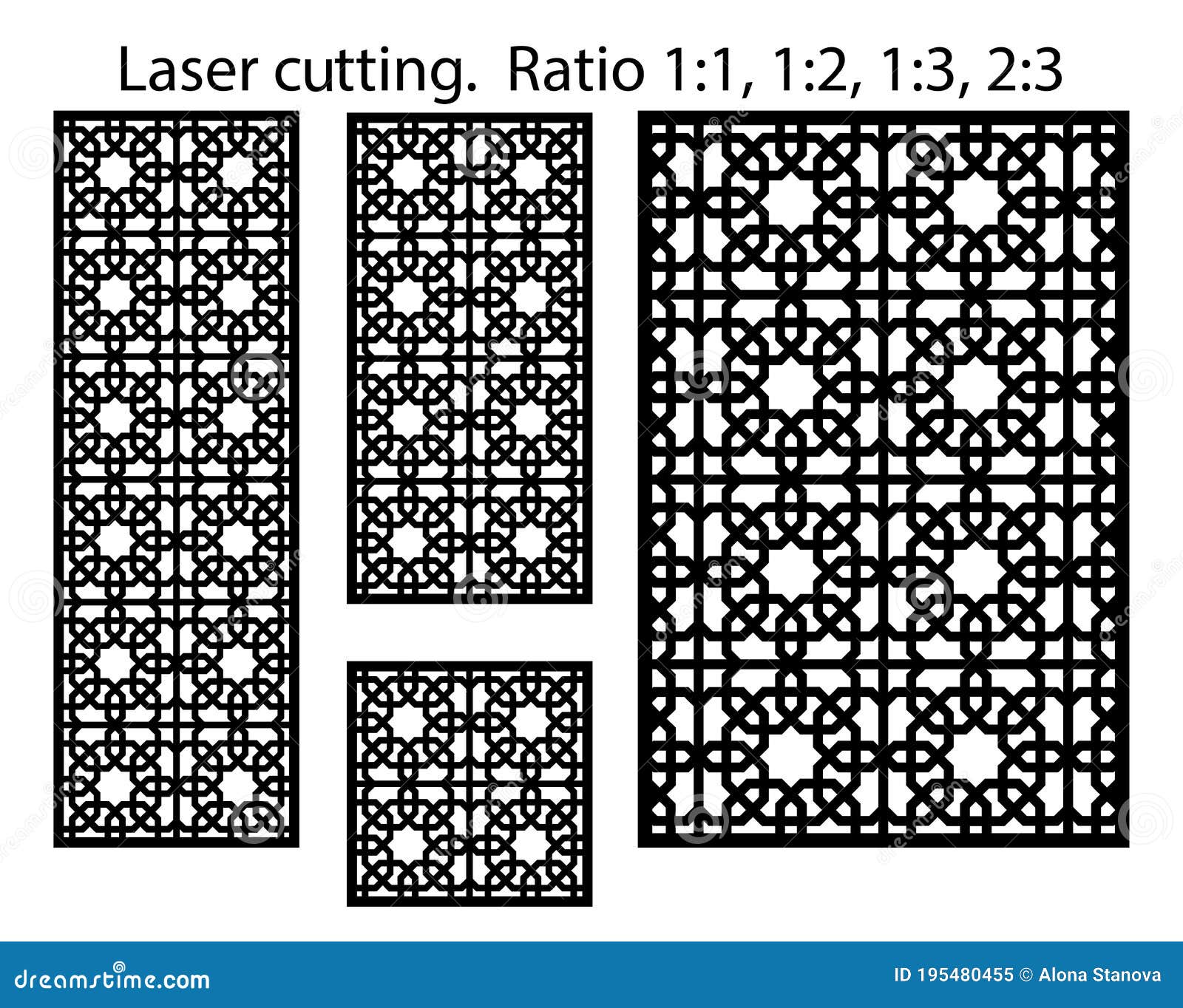 Arabic Islamic Decorative Wall, Screen, Panel Pattern with Stars ...
