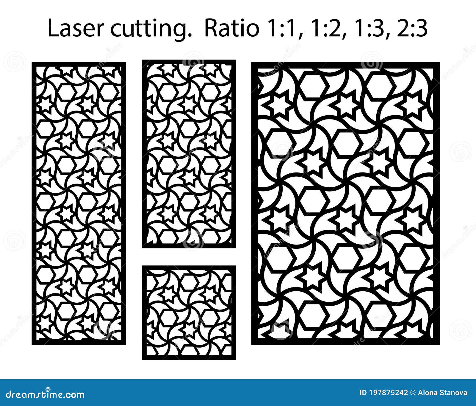 Arabic Islamic Decorative Wall, Screen, Panel Pattern with Stars ...