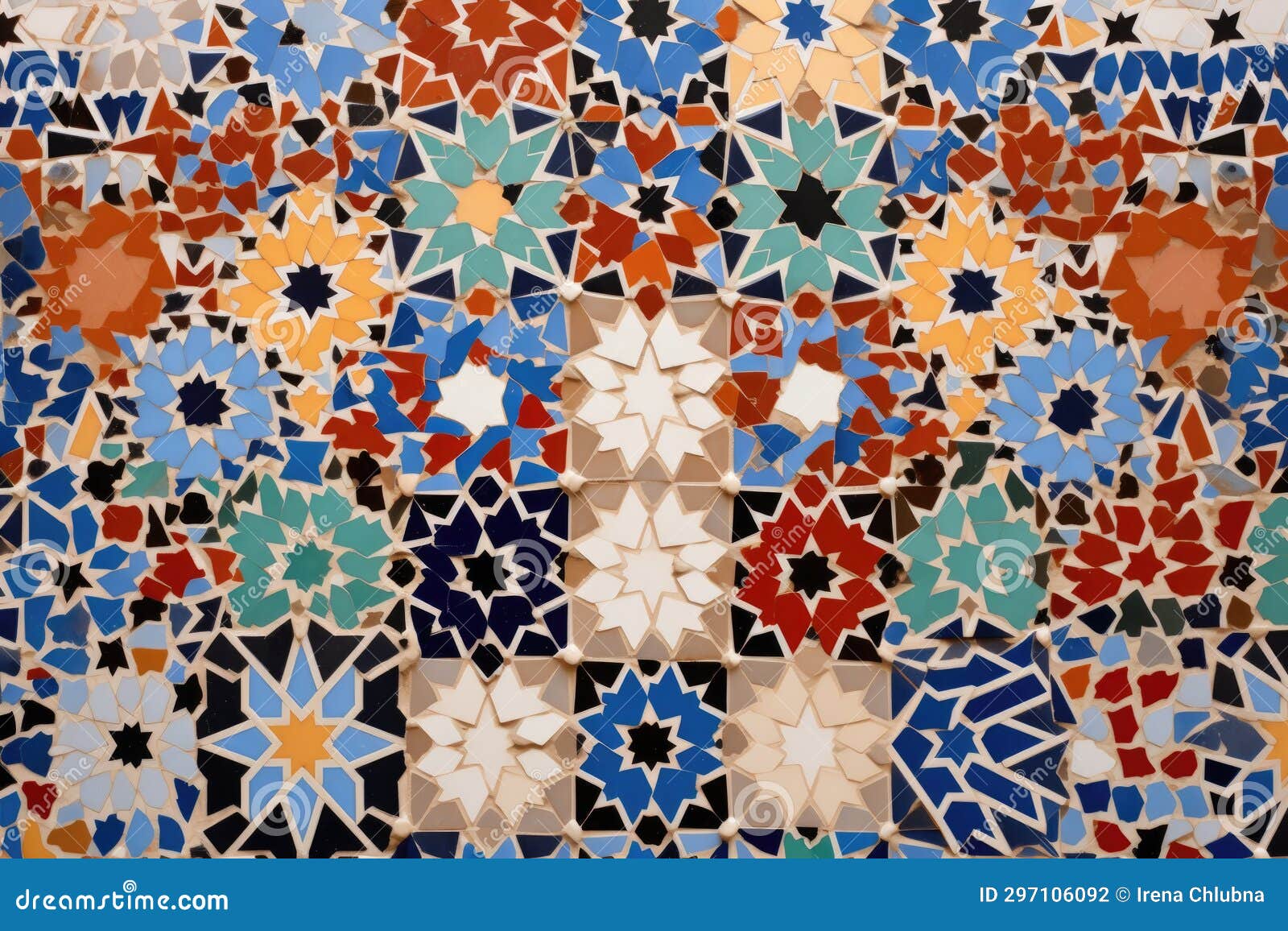 Arabic Islamic Geometric Tile Pattern. Generative AI Stock Illustration ...