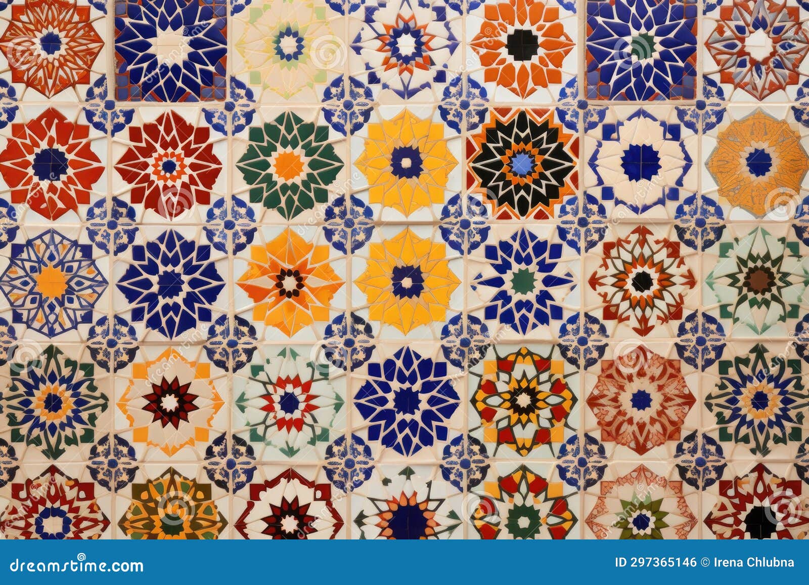 Arabic Islamic Geometric Tile Pattern. Generative AI Stock Illustration ...