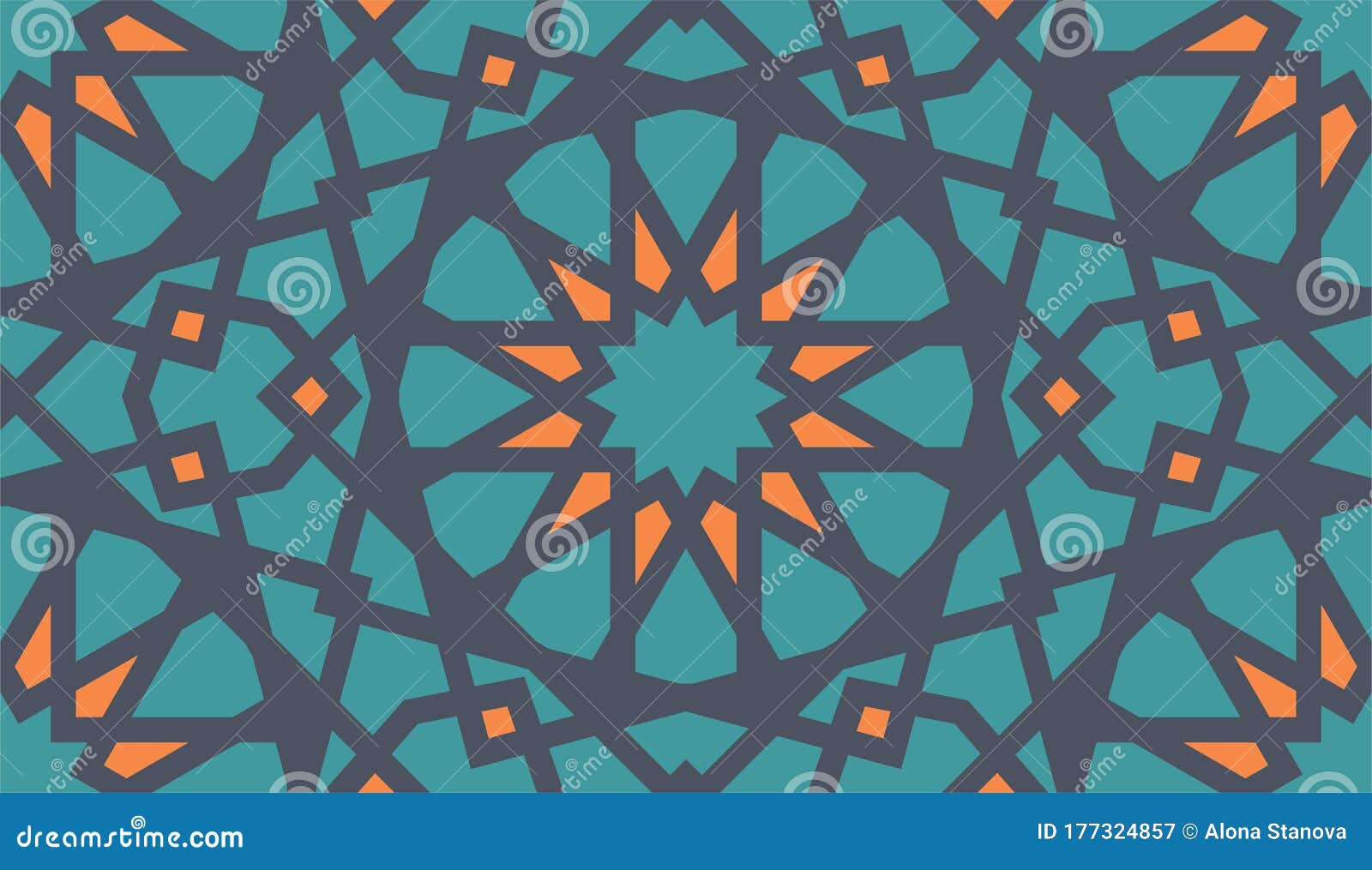 Arabic, Islamic Geometric Vector Seamless Pattern. Stock Vector ...