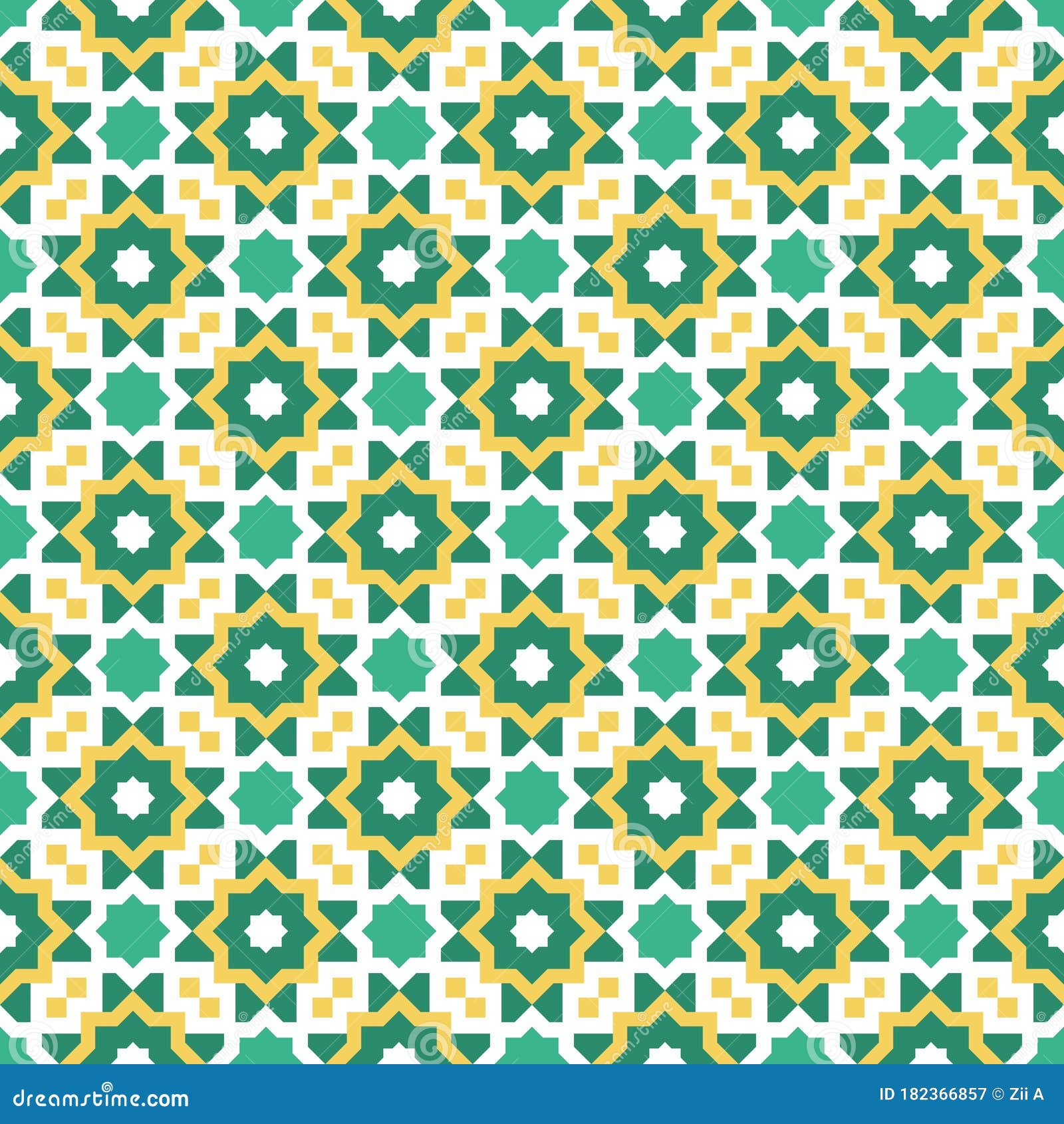 Arabic Islamic Seamless Pattern Background Wallpaper Stock Vector ...