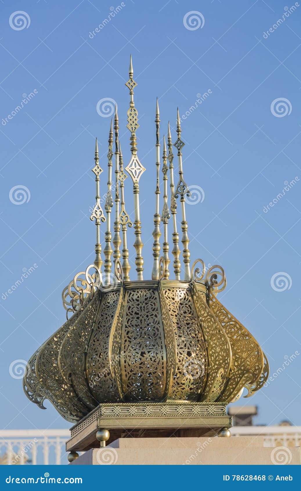 Arabic lamp stock photo. Image of bronze, blue, light - 78628468
