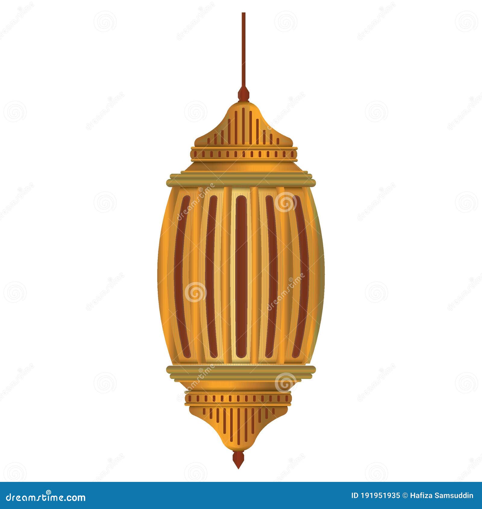 Arabic Lamp. Vector Illustration Decorative Design Stock Vector ...