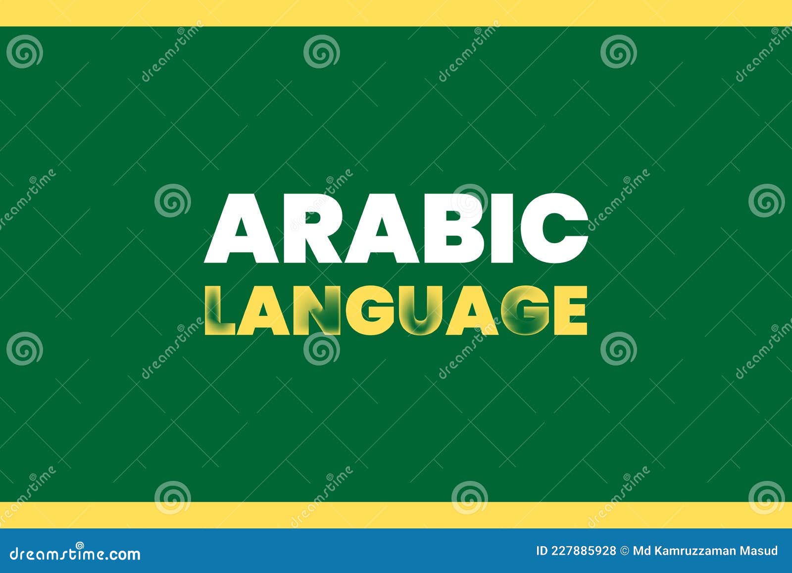 Arabic Language Typography Text Vector Design. Poster, Banner, and T ...