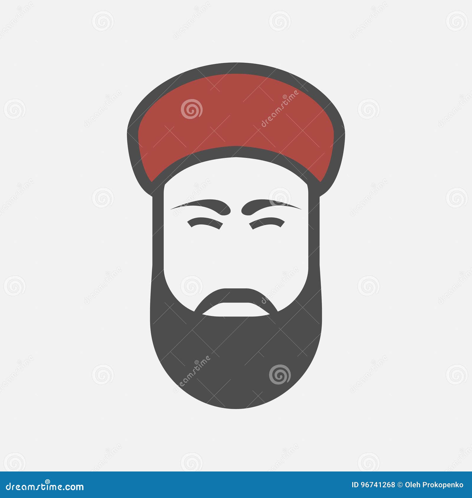 Arabic man icon. stock vector. Illustration of islam - 96741268