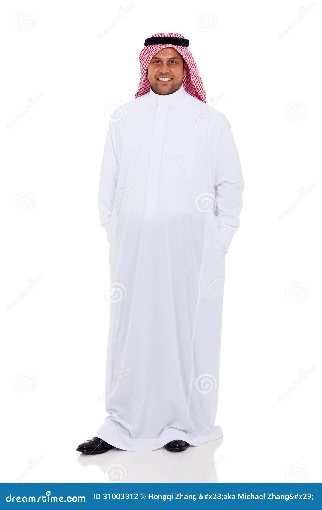 Arabic man standing stock photo. Image of headscarf, ethnic - 31003312