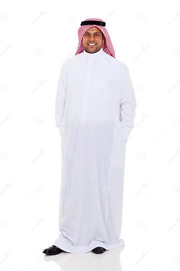 Arabic man standing stock photo. Image of headscarf, ethnic - 31003312