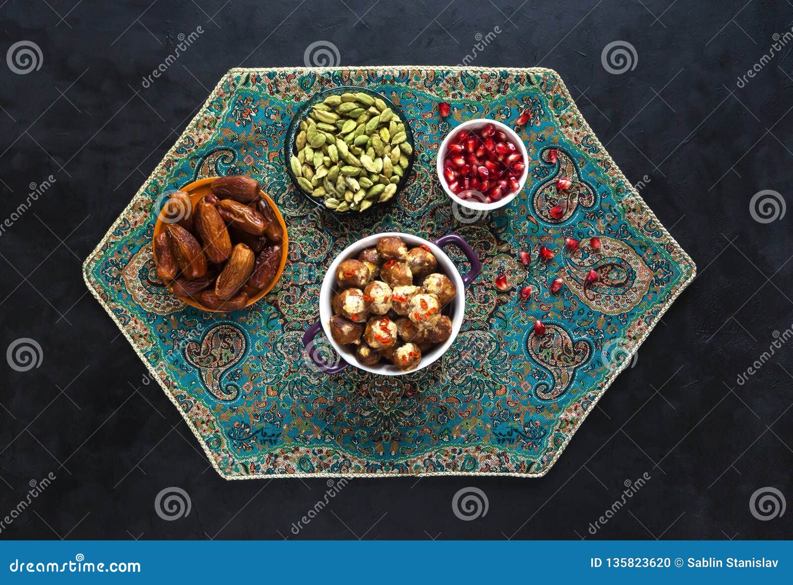Arabic Meatballs with Bulgur. View from the Top. Stock Photo - Image of ...