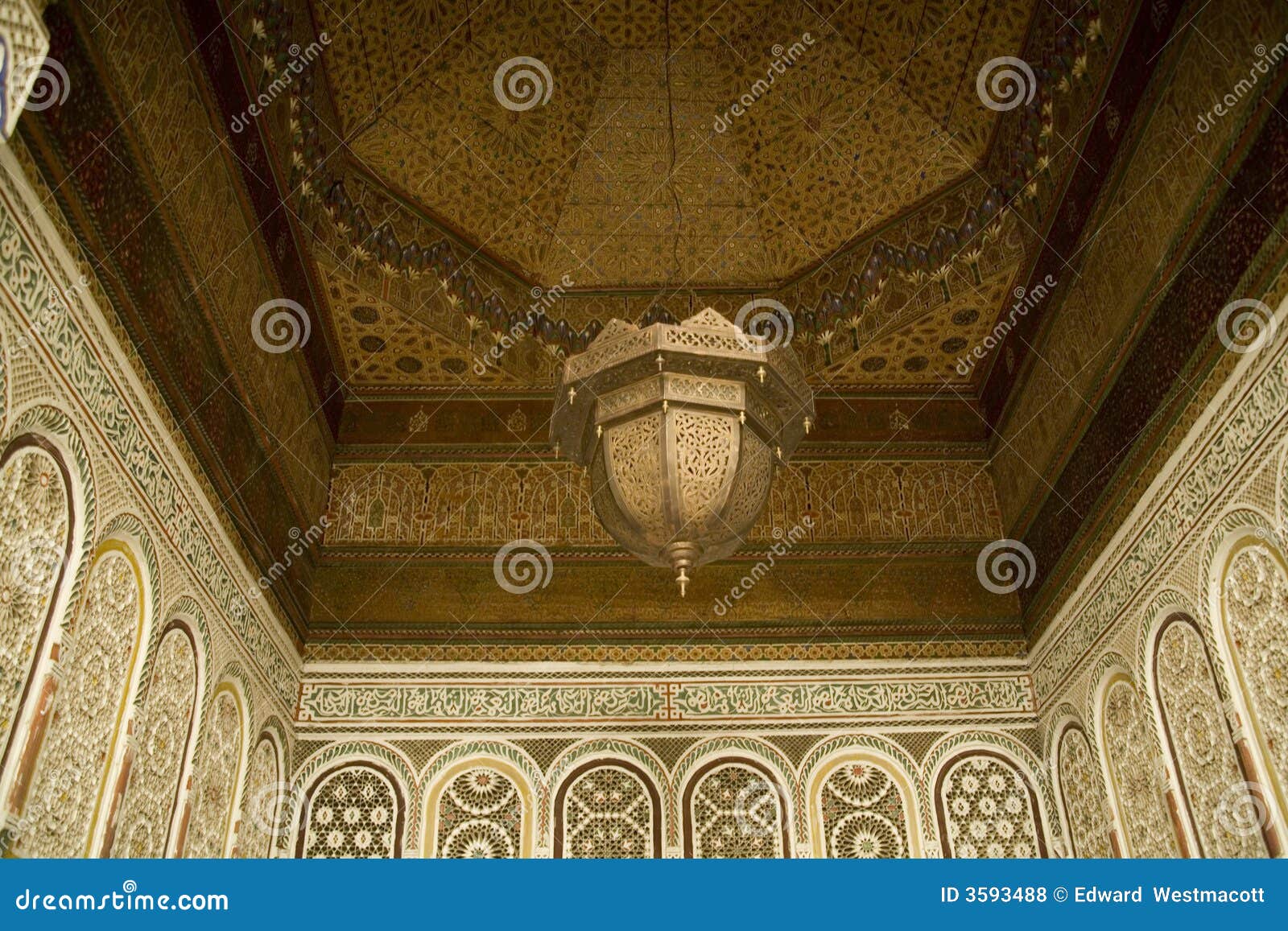 Arabic Mosaics in building stock photo. Image of domed - 3593488