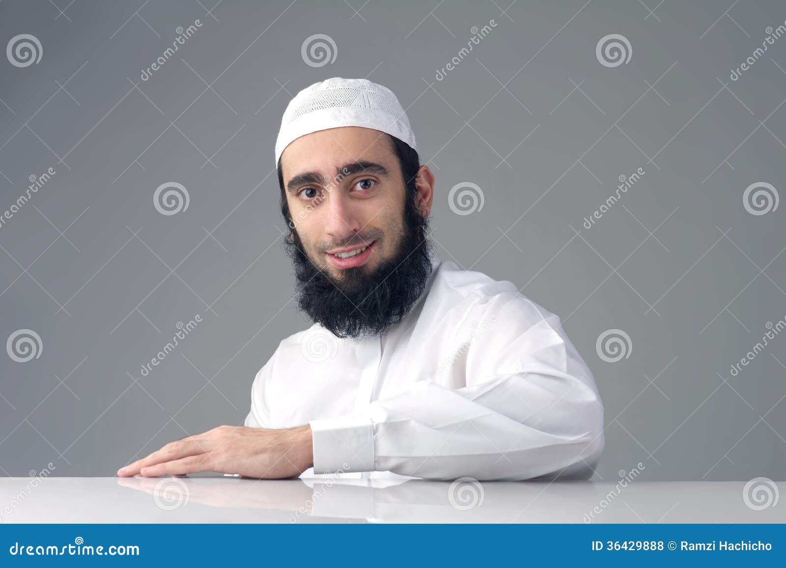Arabic Muslim Man with Beard Smiling Stock Photo - Image of eastern ... Arabic Muslim Man with Beard Smiling Stock Photo - Image of eastern ...