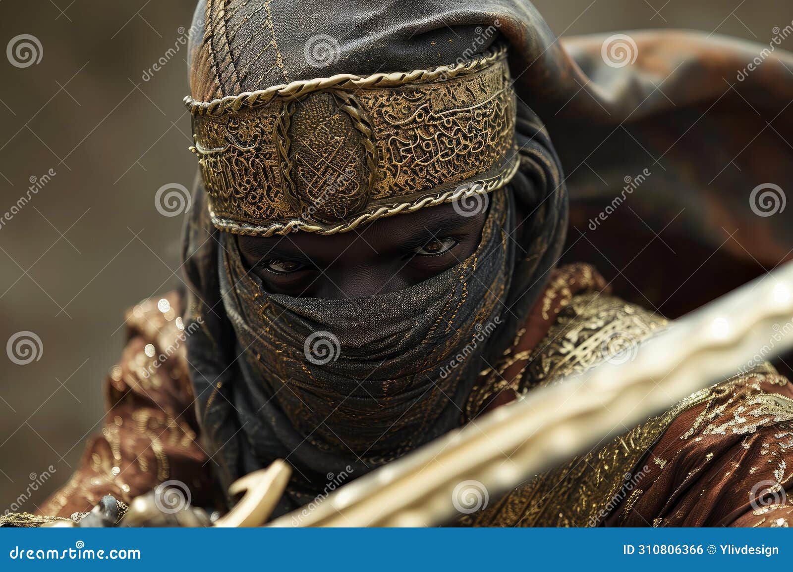 Arabic Muslim Warrior. Generate Ai Stock Photo - Image of middle ...