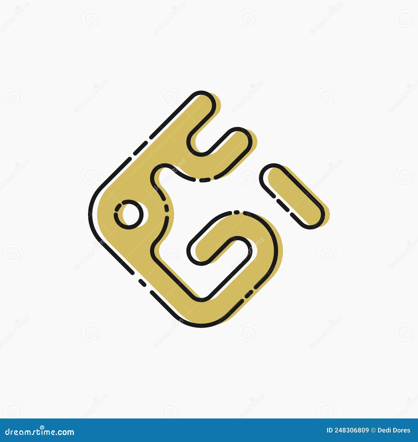 Arabic Nama Ahmad in Kufi Arabic Calligraphy Stock Illustration ...