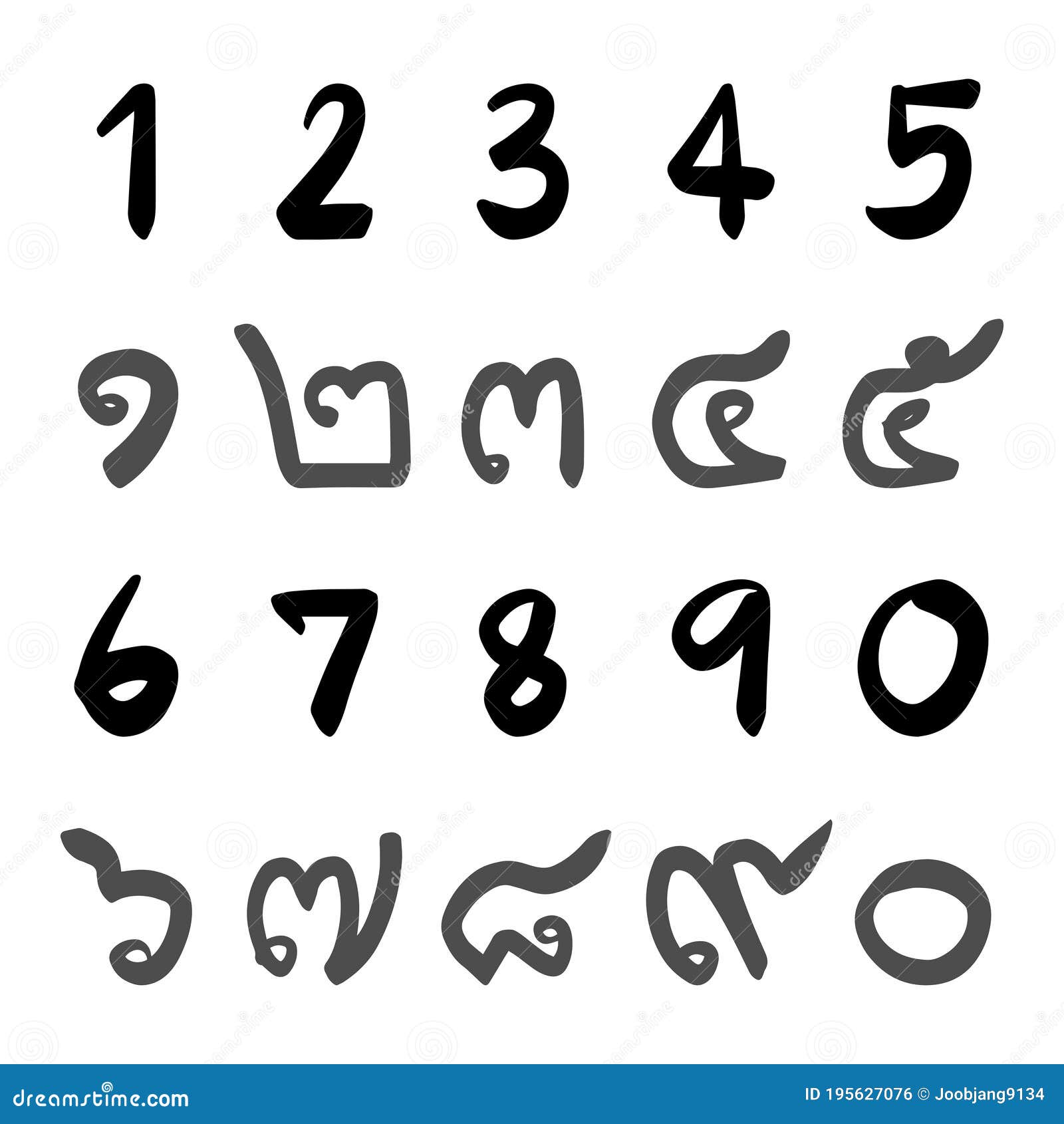 Arabic Numbers Icon Illustration Royalty-Free Stock Photography ...