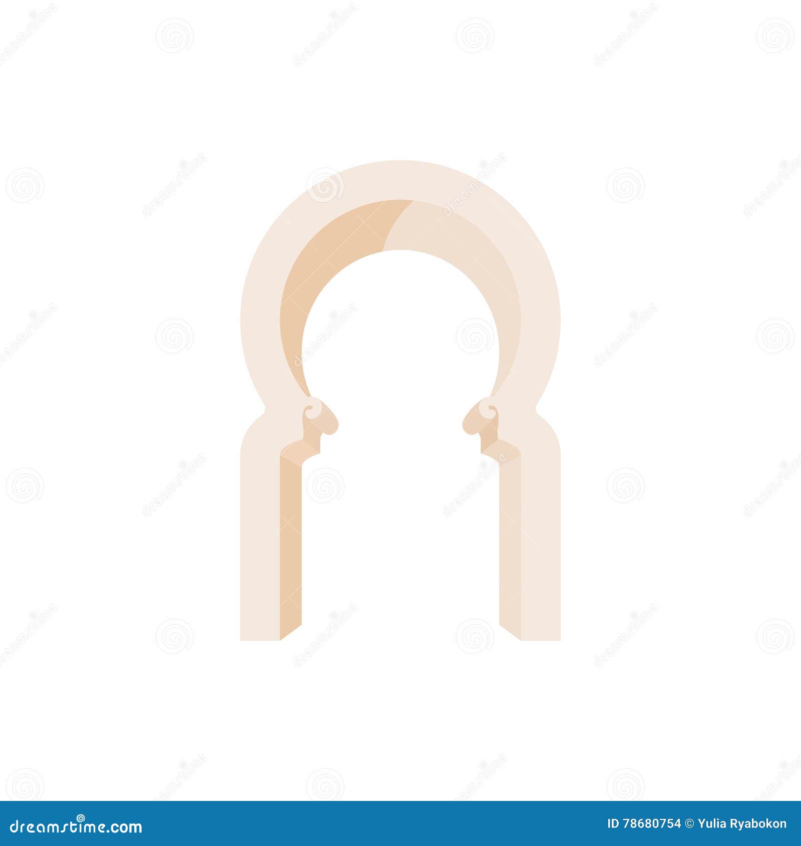 Shouldered Arch Flower Frame Vector Illustration | CartoonDealer.com ...