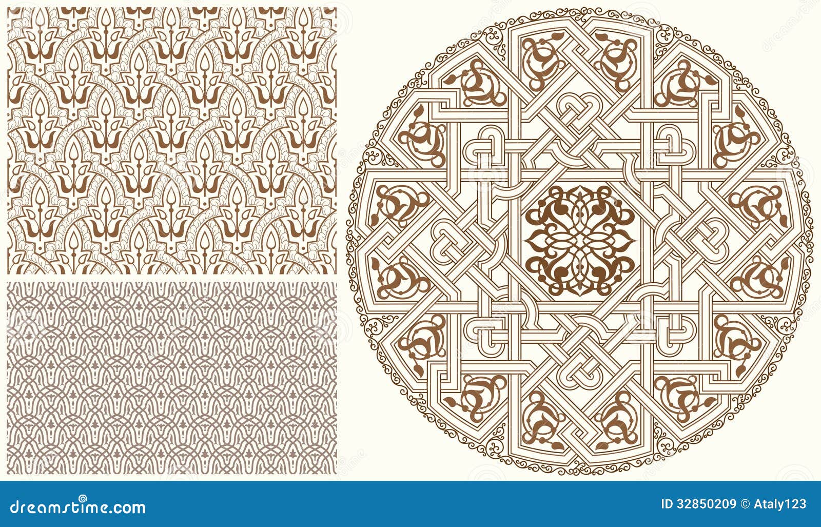 Arabic ornament stock vector. Illustration of arabic - 32850209