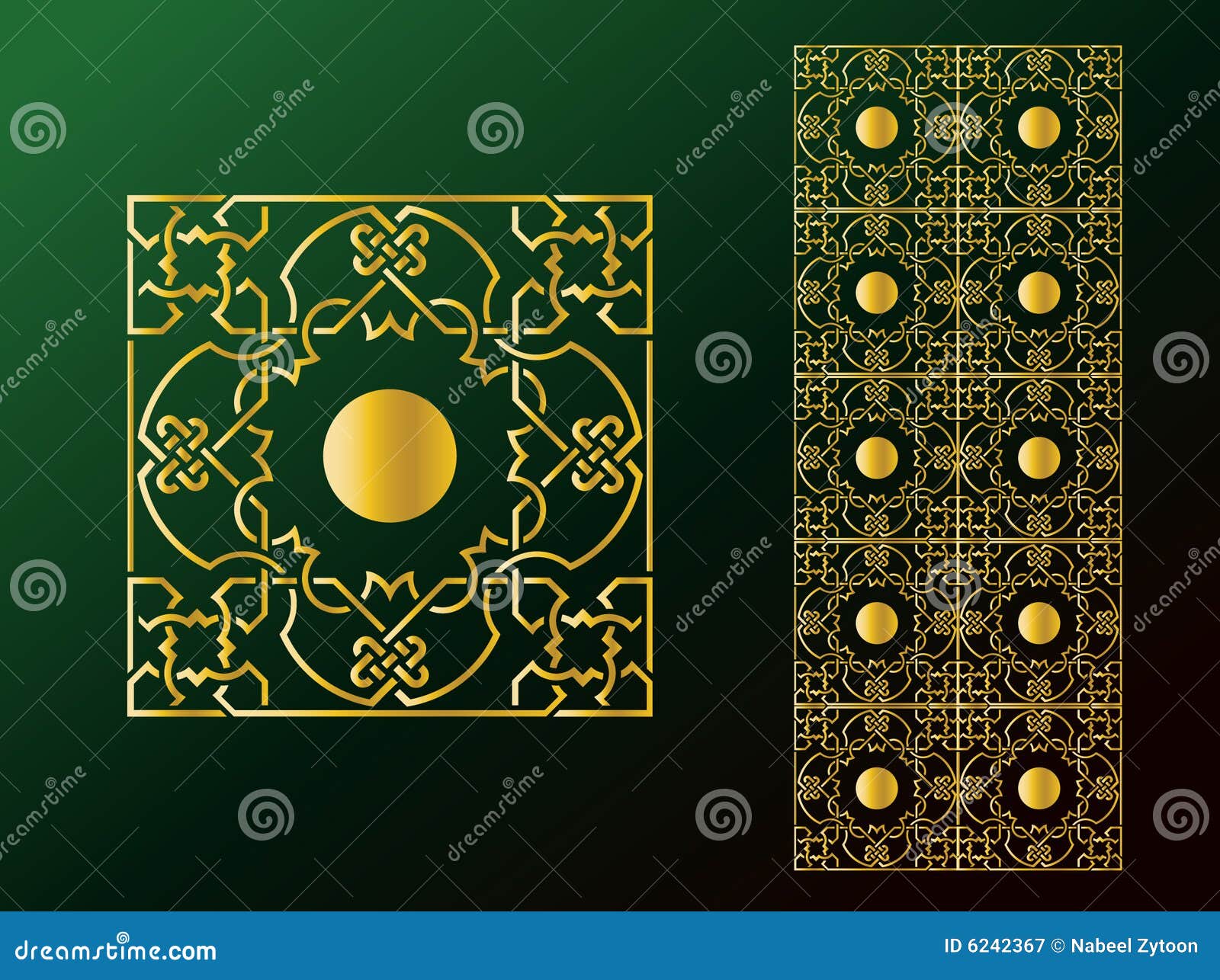 Arabic Ornaments stock vector. Illustration of classic - 6242367