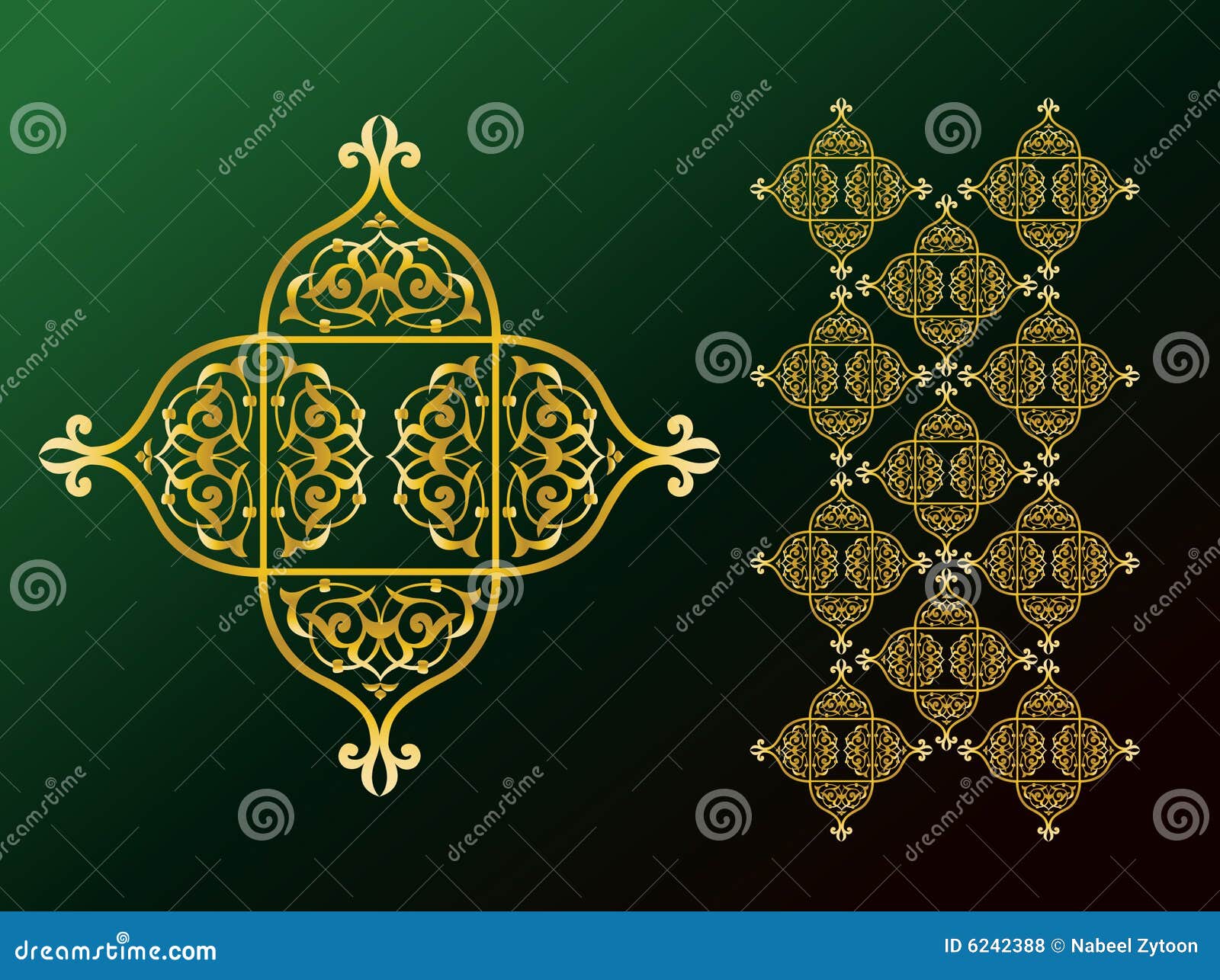 Arabic Ornaments stock vector. Illustration of greeting - 6242388
