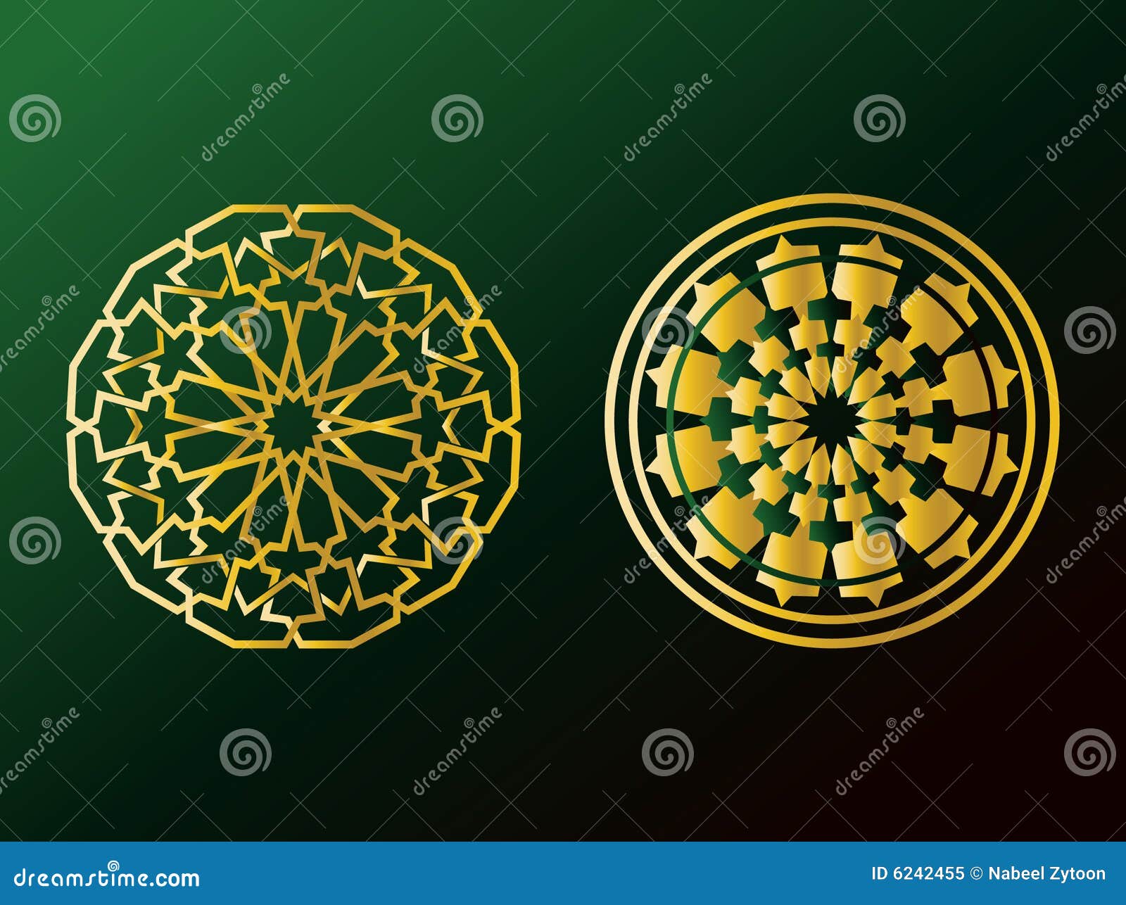 Arabic Ornaments stock vector. Illustration of brown, gothic - 6242455