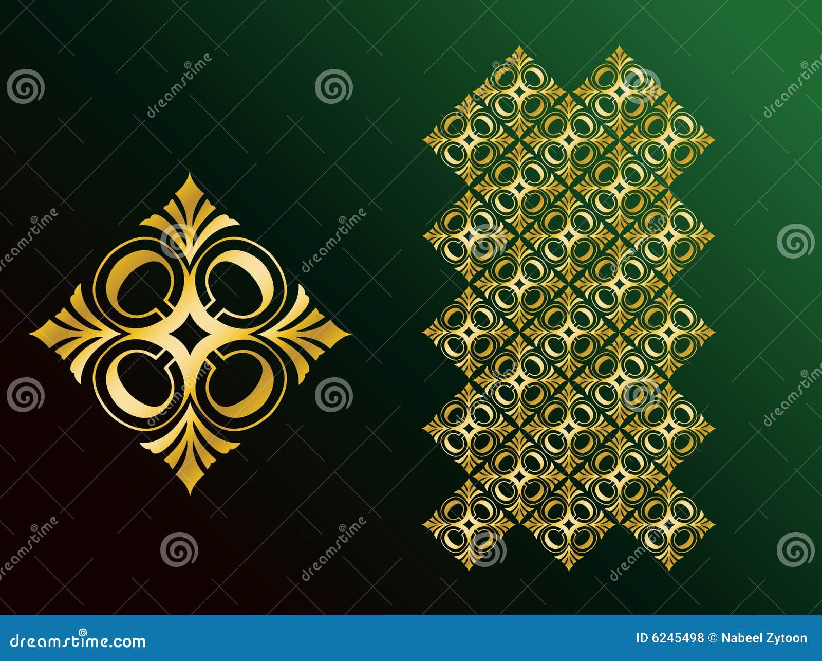 Arabic Ornaments stock vector. Illustration of border - 6245498