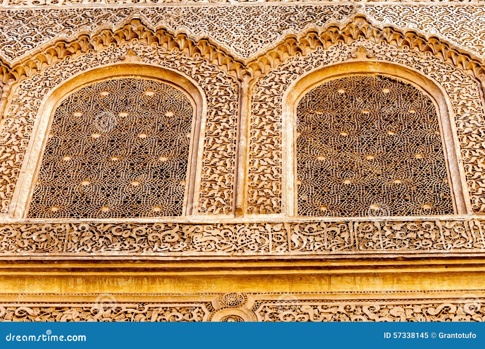 Arabic Palace Ben Youssef stock image. Image of city - 57338145