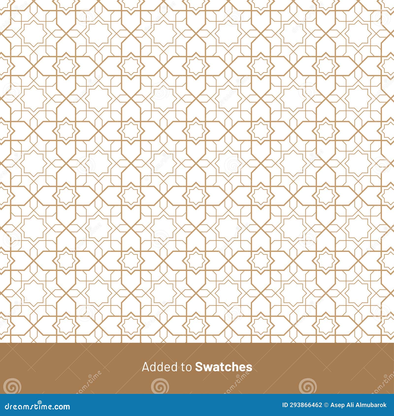 Unique Vector Arabic Seamless Symetric Pattern Stock Vector ...