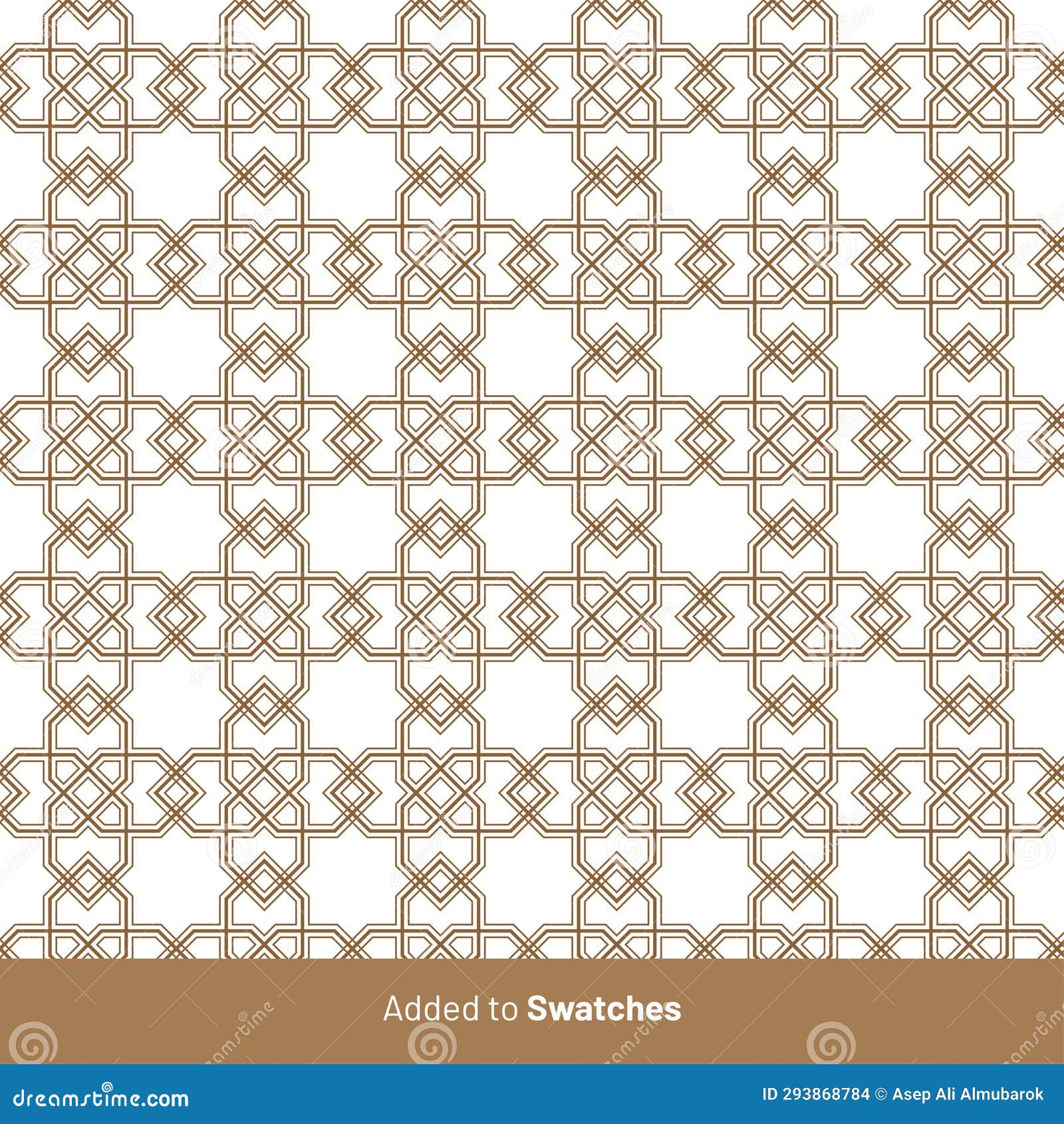 Vector Arabic Seamless Symetric Pattern Stock Vector - Illustration of symetric, circle: 293868784