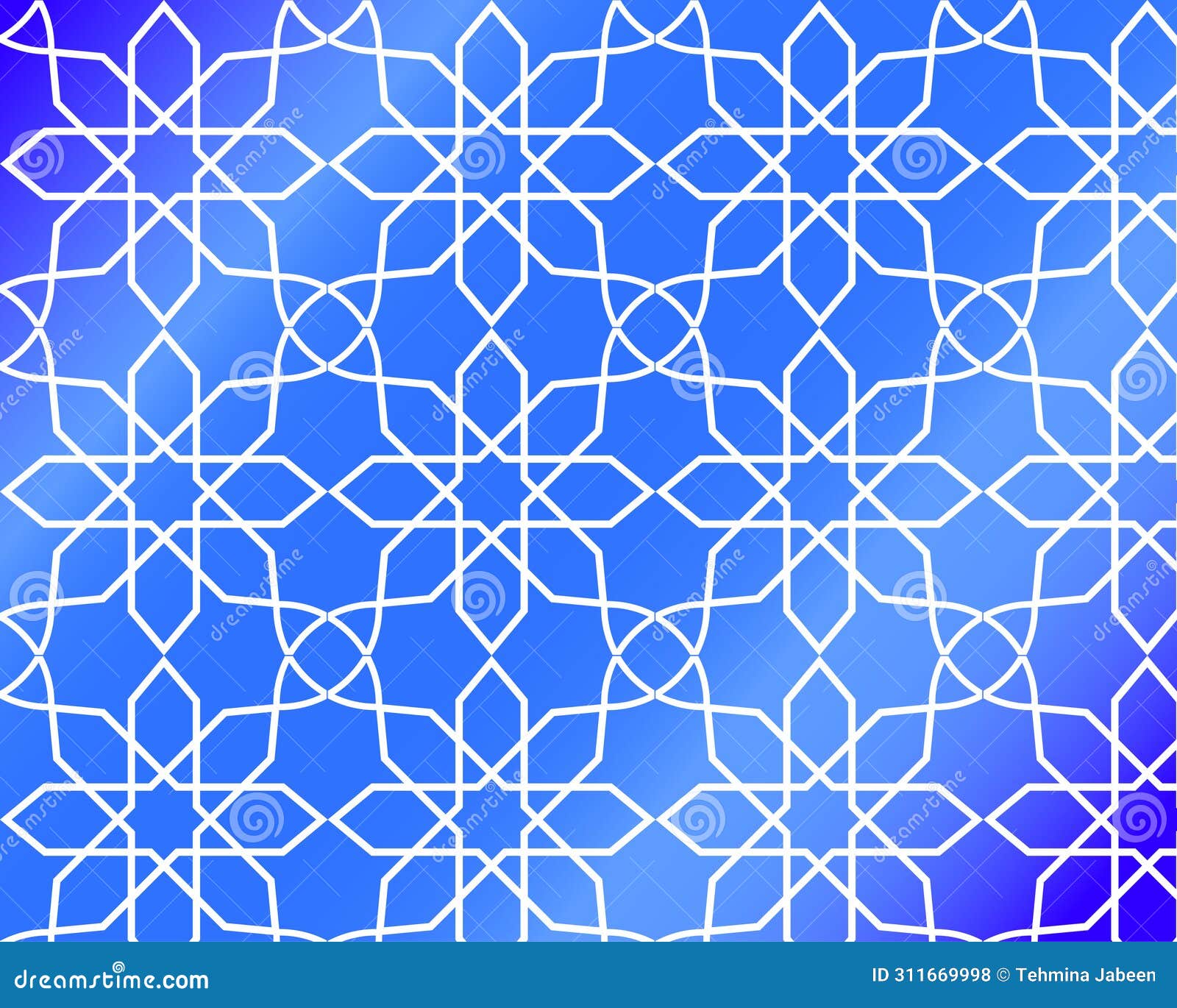 Arabic Pattern with Blue Gradients, Wall Paper, Arabic Design ...