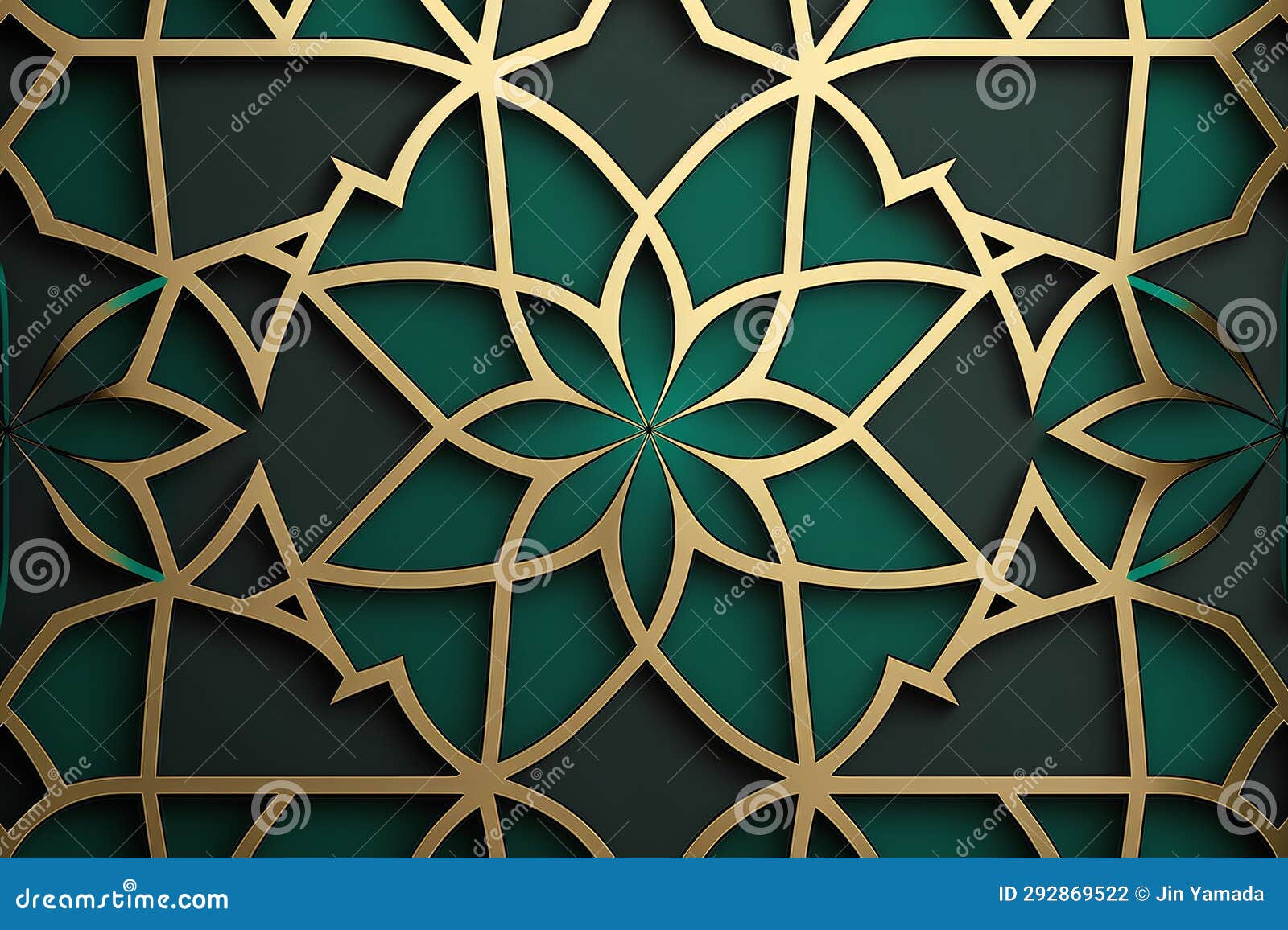 Arabic Pattern. 3d Vector Illustration Stock Illustration ...