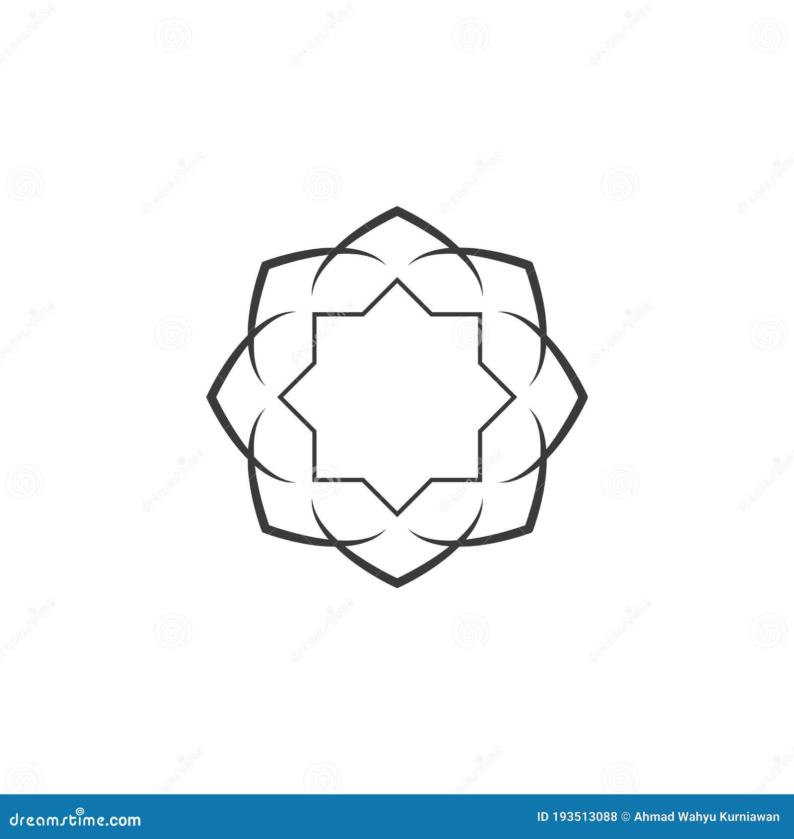 Arabic pattern stock vector. Illustration of emblem - 193513088