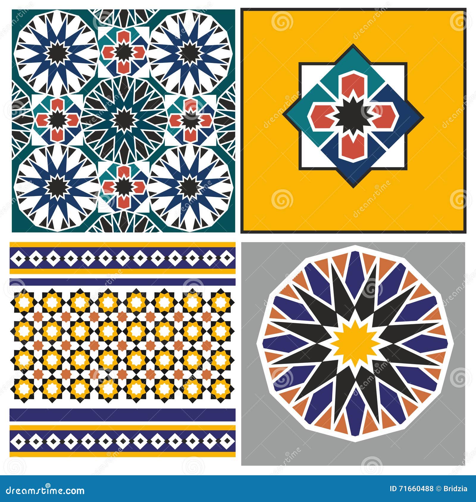 Arabic pattern stock vector. Illustration of united, design - 71660488