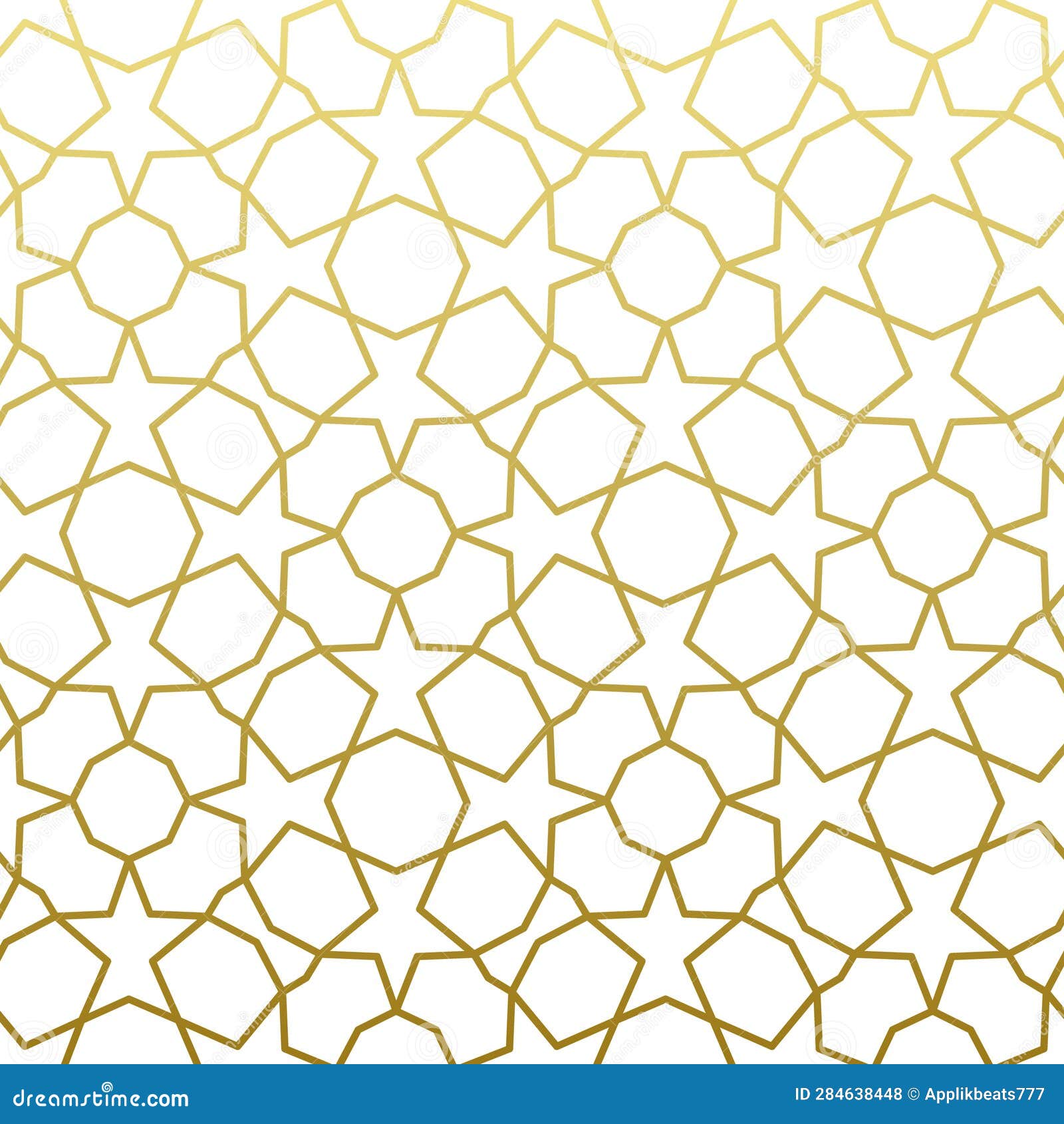 Arabic Pattern Gold Style. Traditional Arab East Geometric Decorative ...
