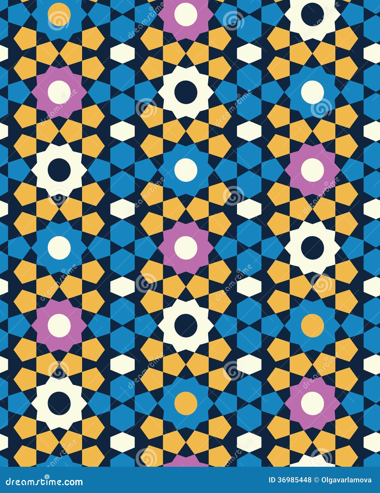 Arabic pattern stock vector. Illustration of colorful - 36985448