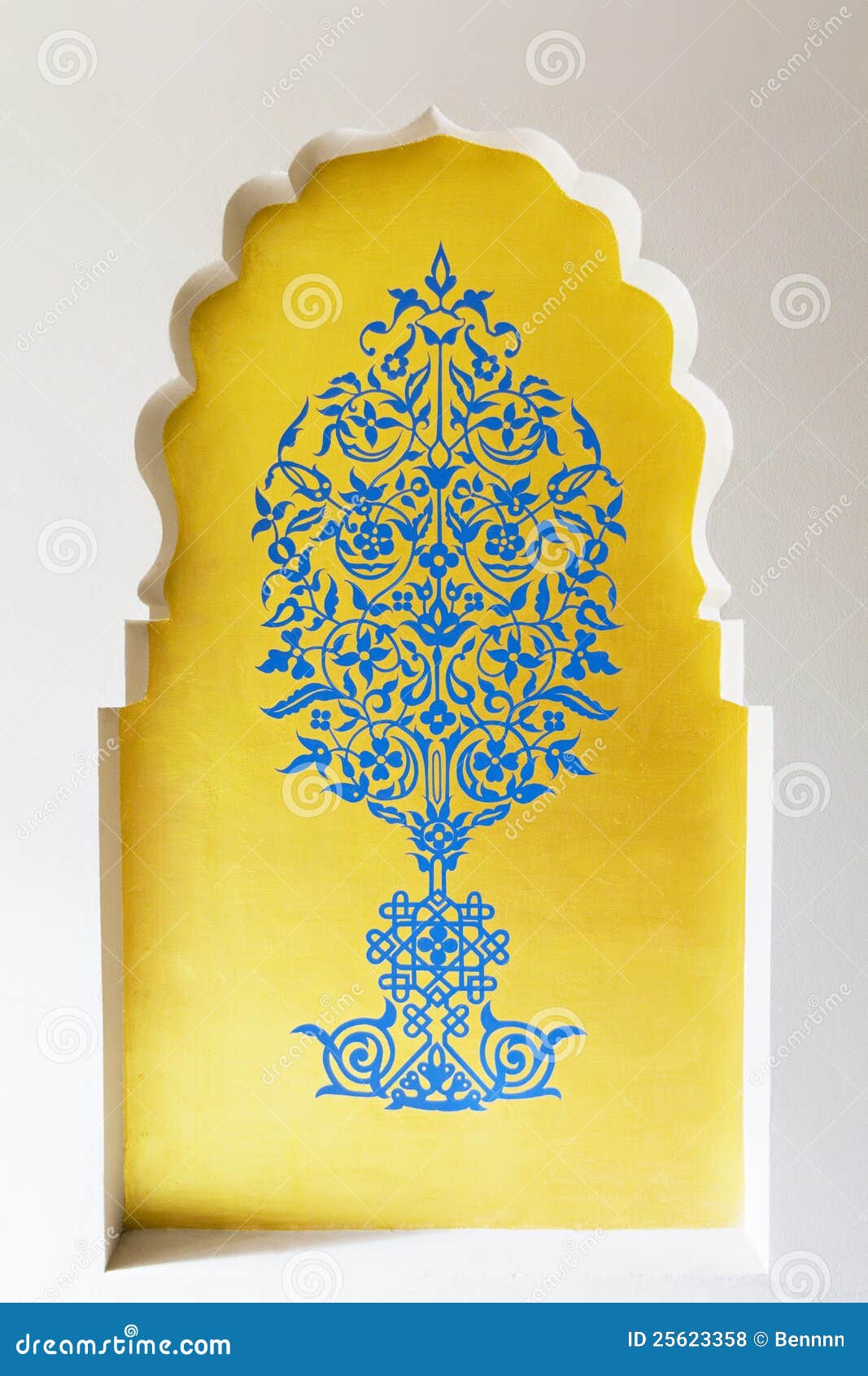 Arabic pattern on wall stock photo. Image of circular - 25623358