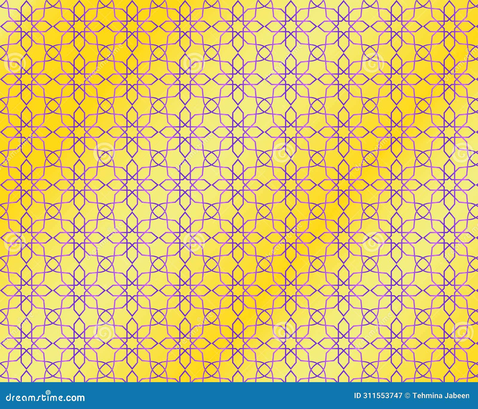 Arabic Pattern Yellow Back Ground, Islamic Pattern Design, Seamless ...