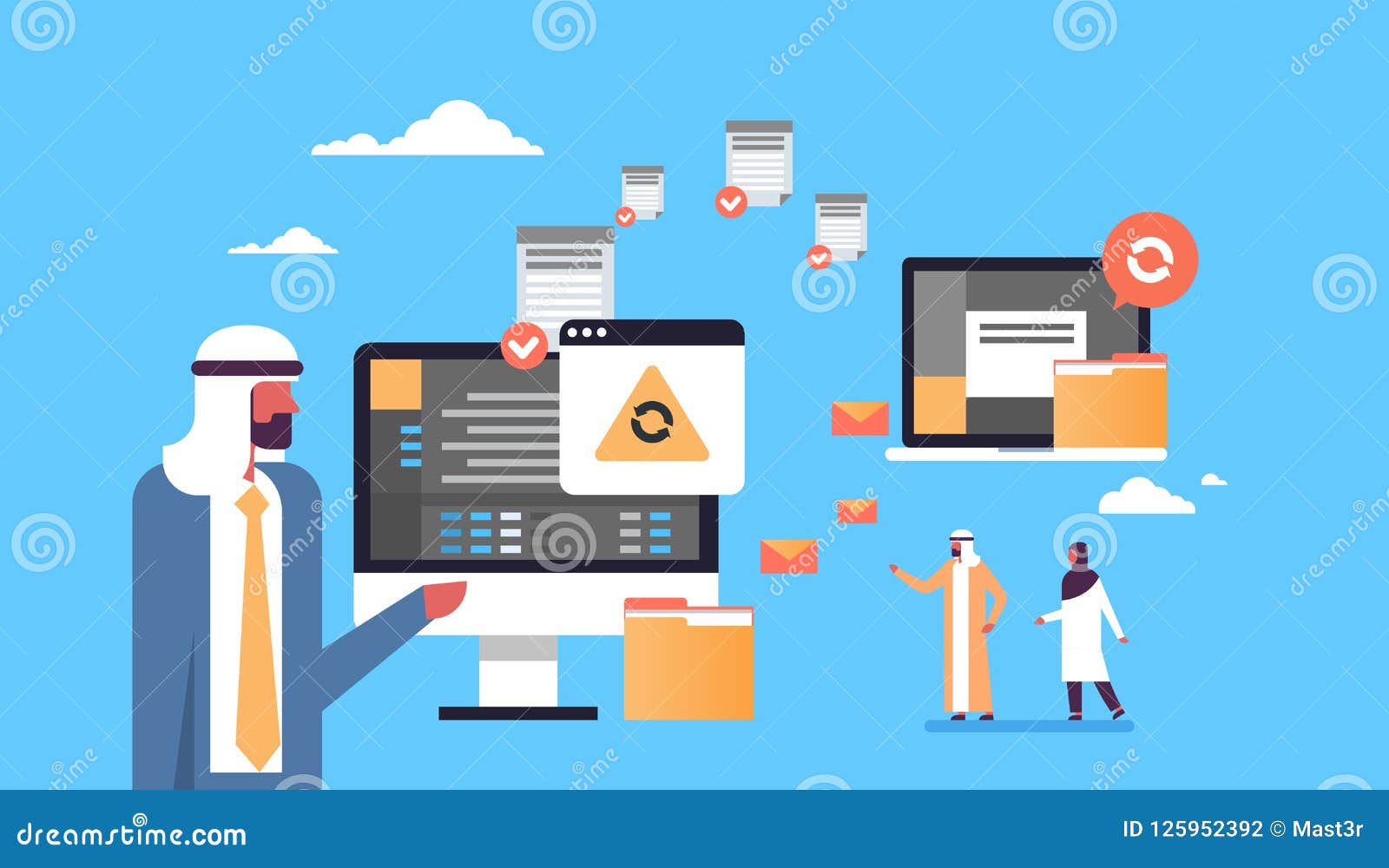 A Set Of Arabic Computer Keyboards, Basic And Numeric With Symbols ...