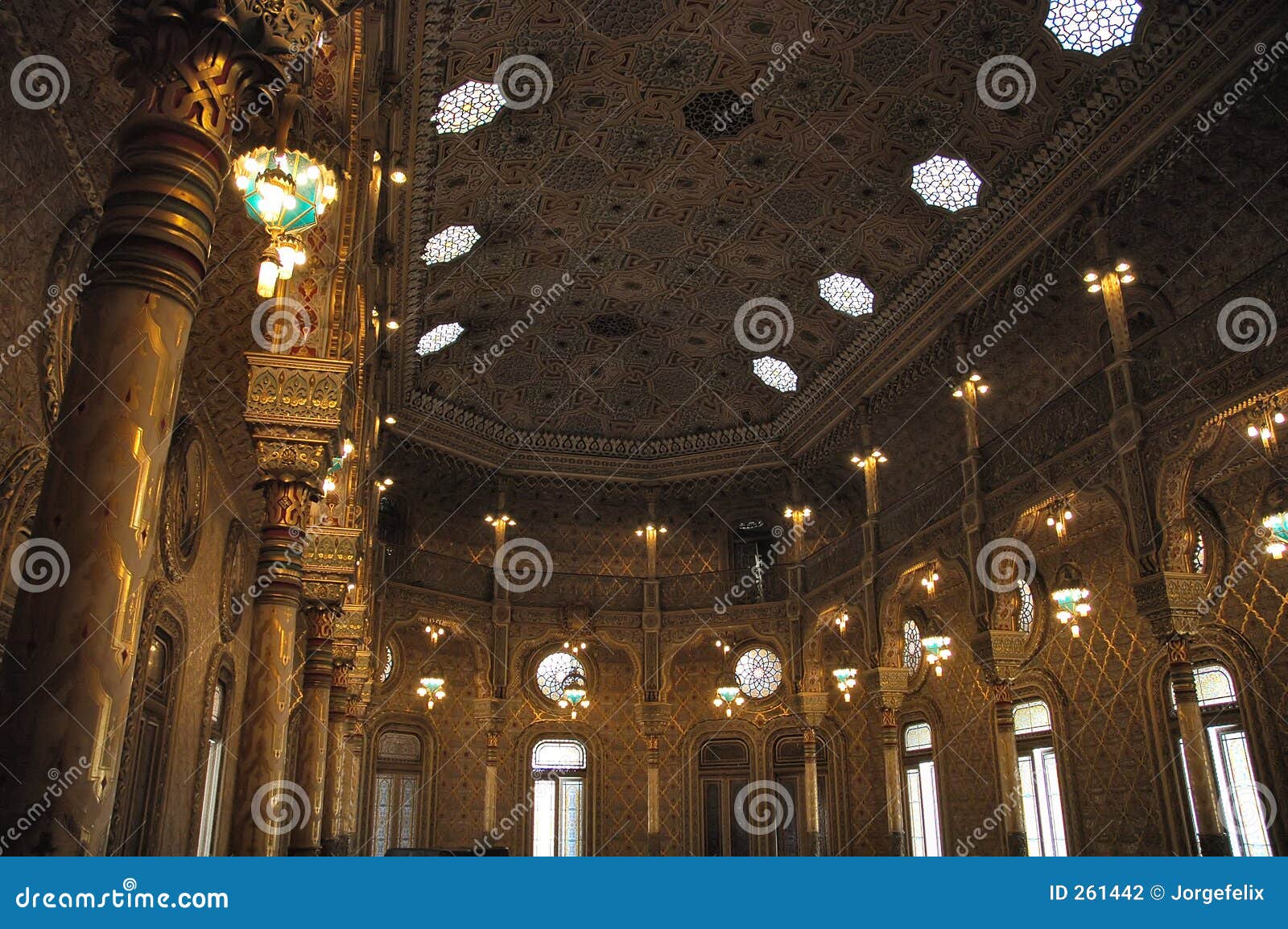Arabic room stock photo. Image of ancient, ceiling, palace - 261442